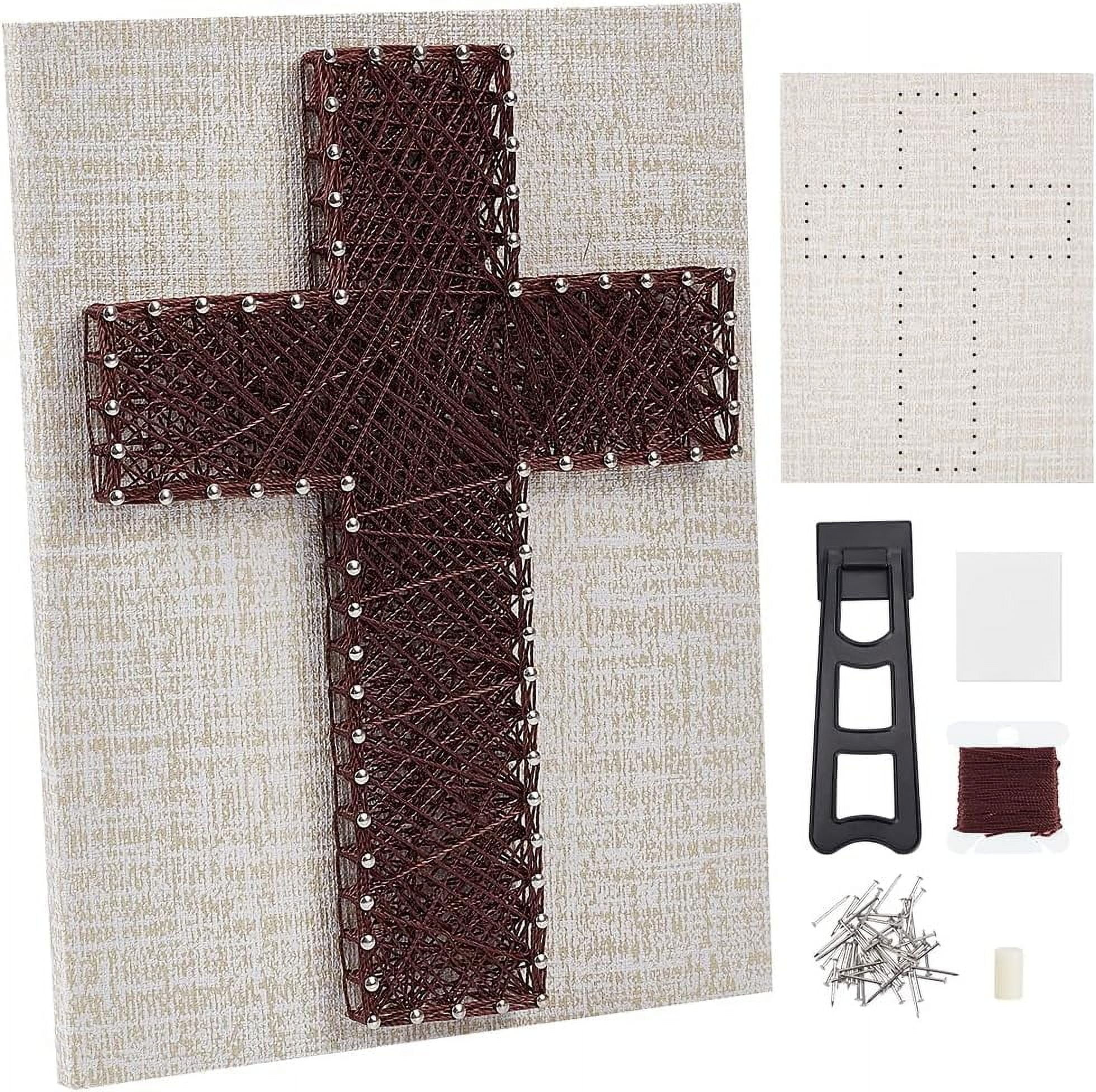 DIY Cross String Art Kit DIY Art Craft Set Beginners Home Decoration ...