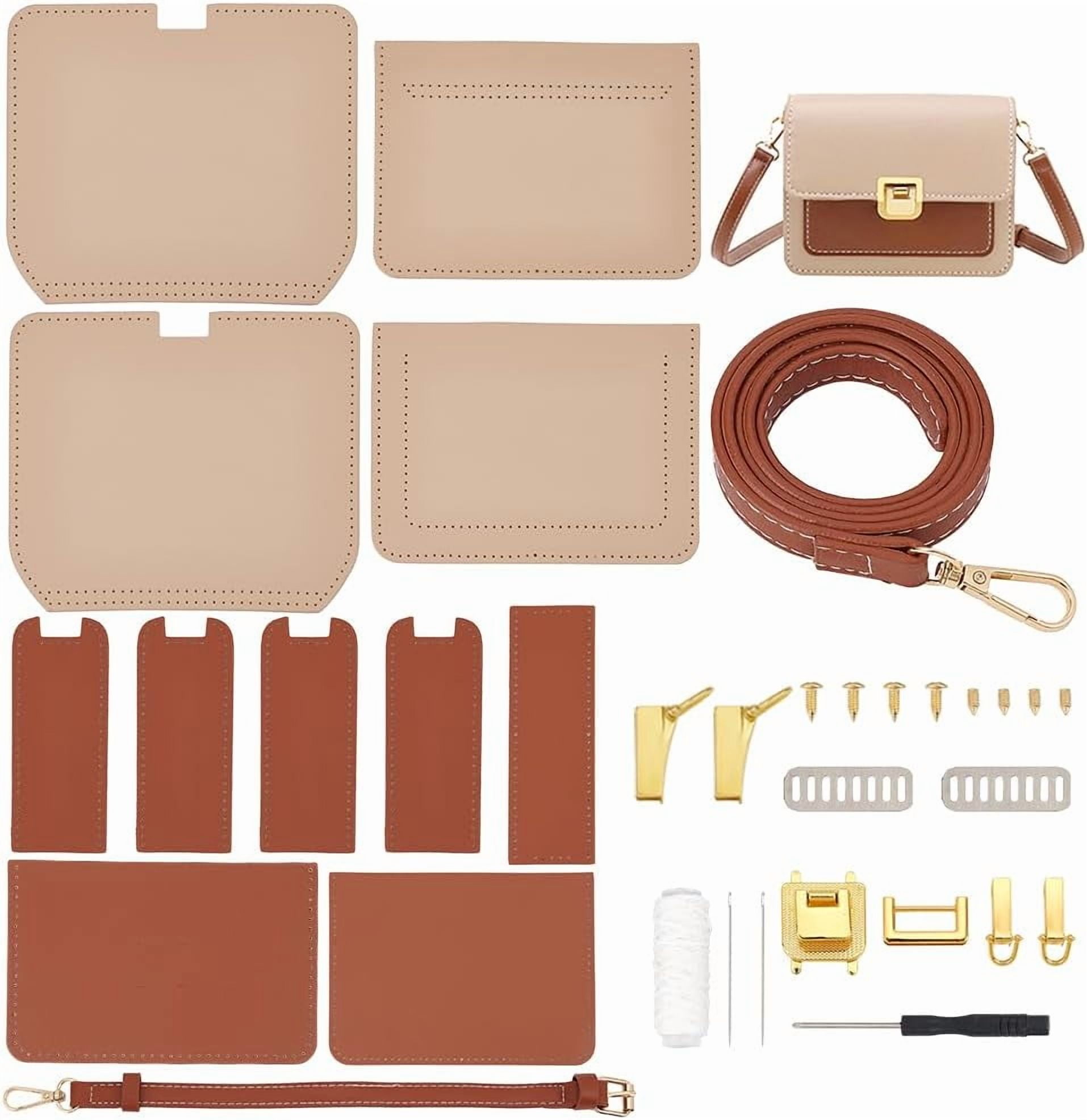 DIY Crossbody Bag Making Kit PU Leather Shoulder Bag Making ...