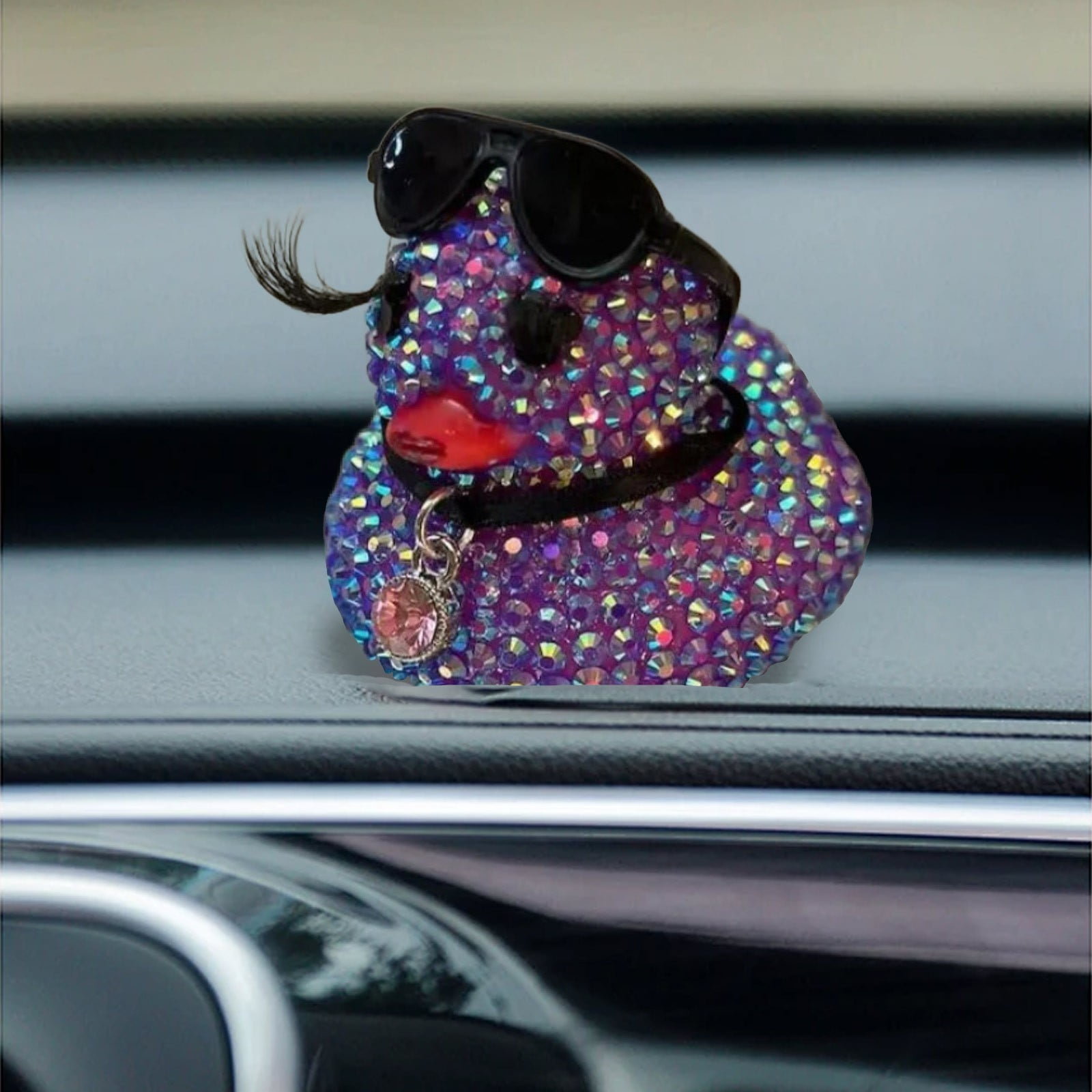 DIY Crystal Duck Decor Set - 4 Color Mini Rhinestone Duck Pendants for Home Decor, Wall Hanging ...