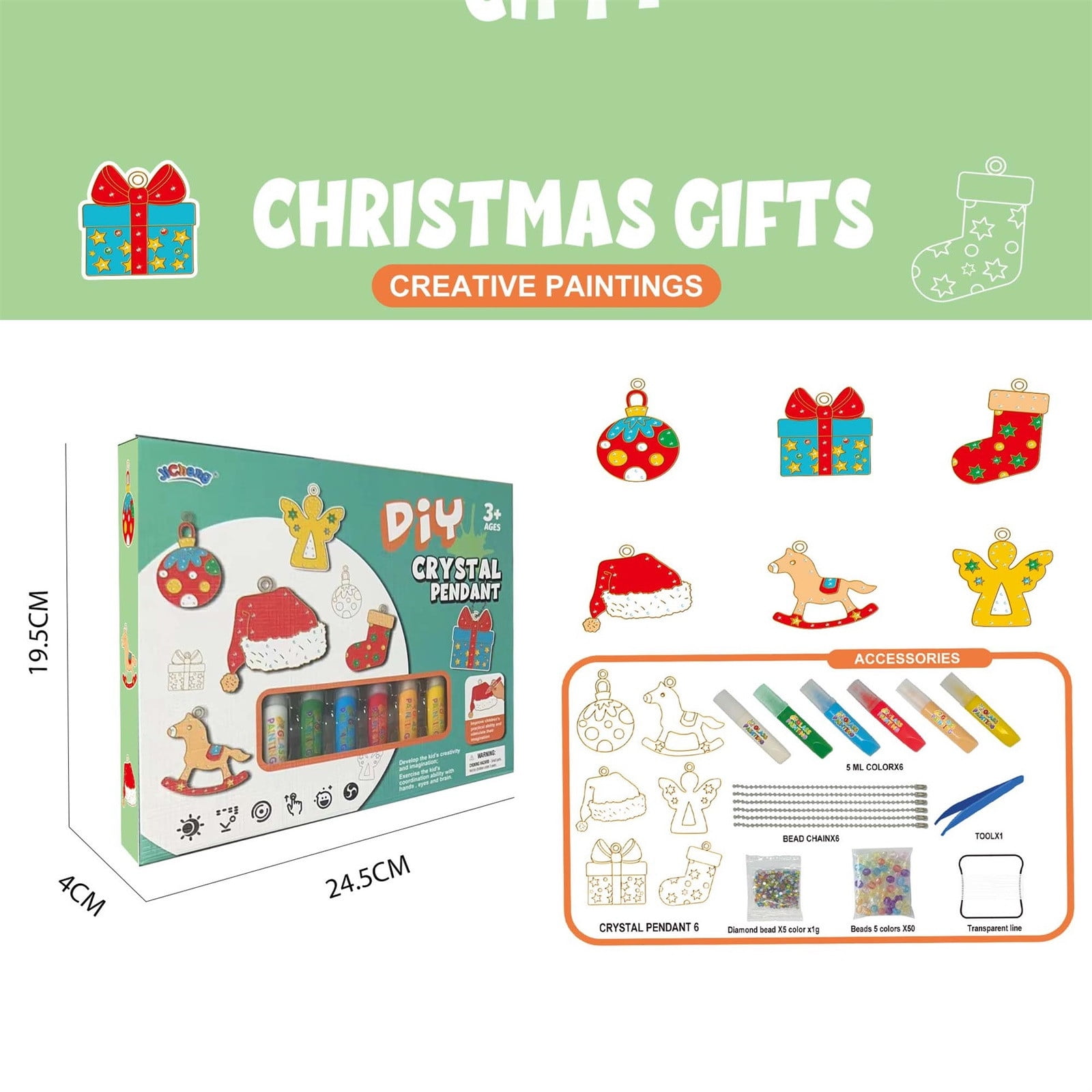DIY Crystal Paint Arts And Crafts Set Three Dimensional Baking Graffiti ...