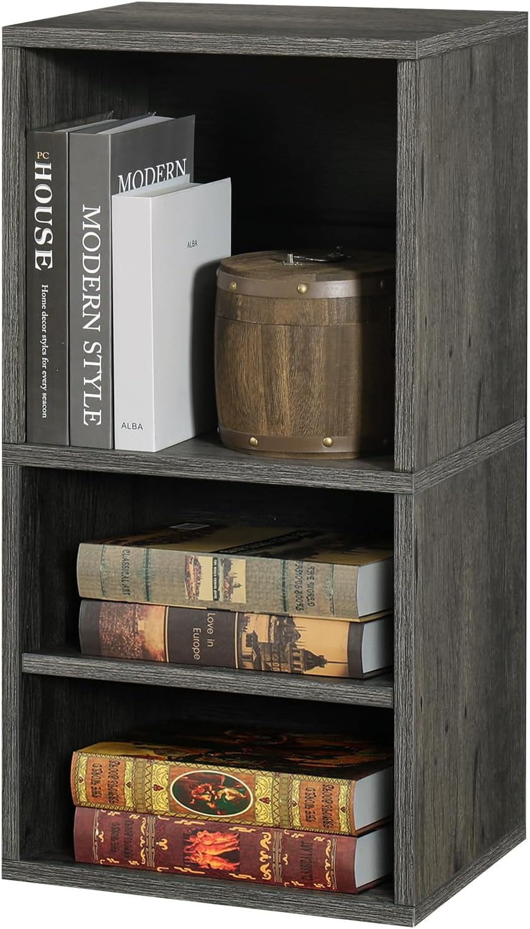 DIY Cube Storage Organizer Stackable Cubes, Small Room Organizer Wooden ...