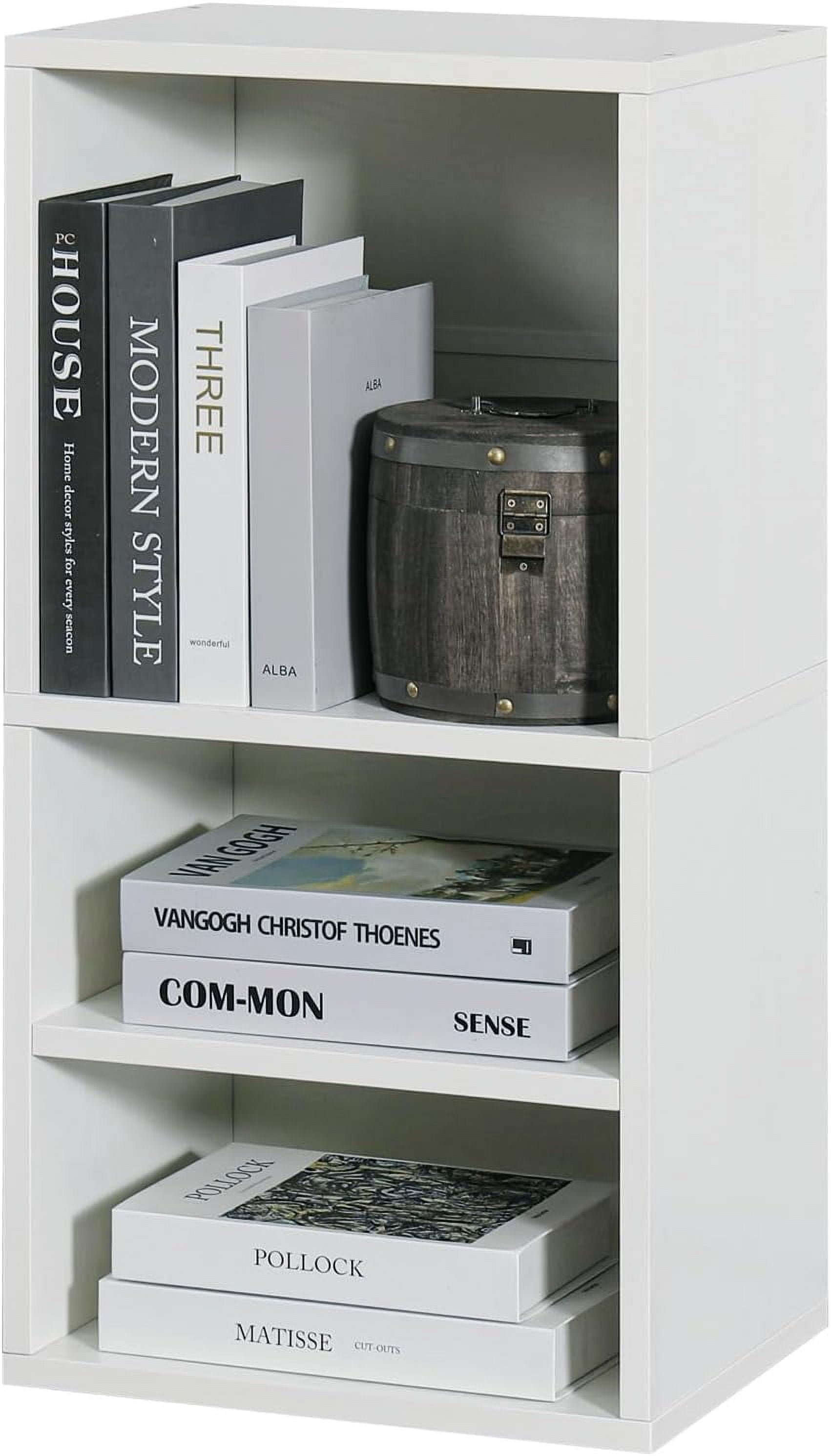 DIY Cube Storage Organizer Stackable Cubes, Small Room Organizer Wooden ...