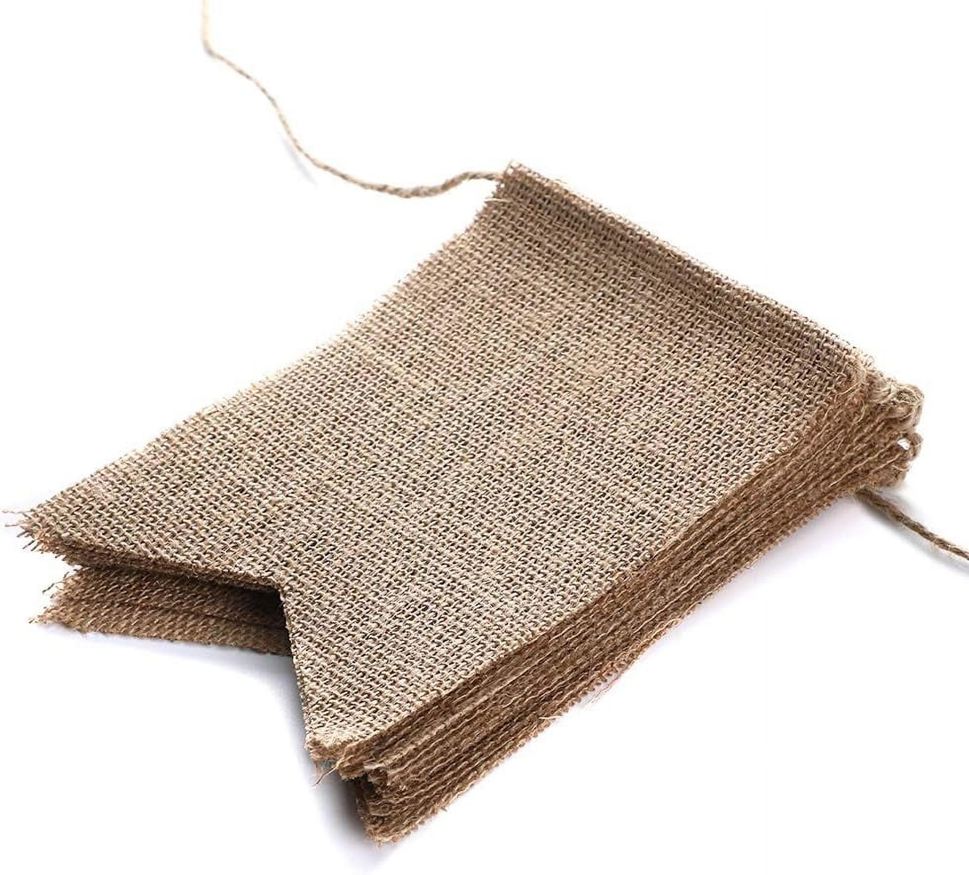 DIY Custom Banners For Party Decor, Natural Burlap Swallowtail Flags ...