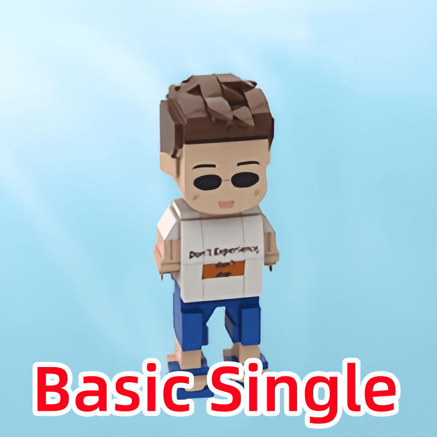 DIY Custom Building Blocks Set with Personalized Name Photo Anime ...