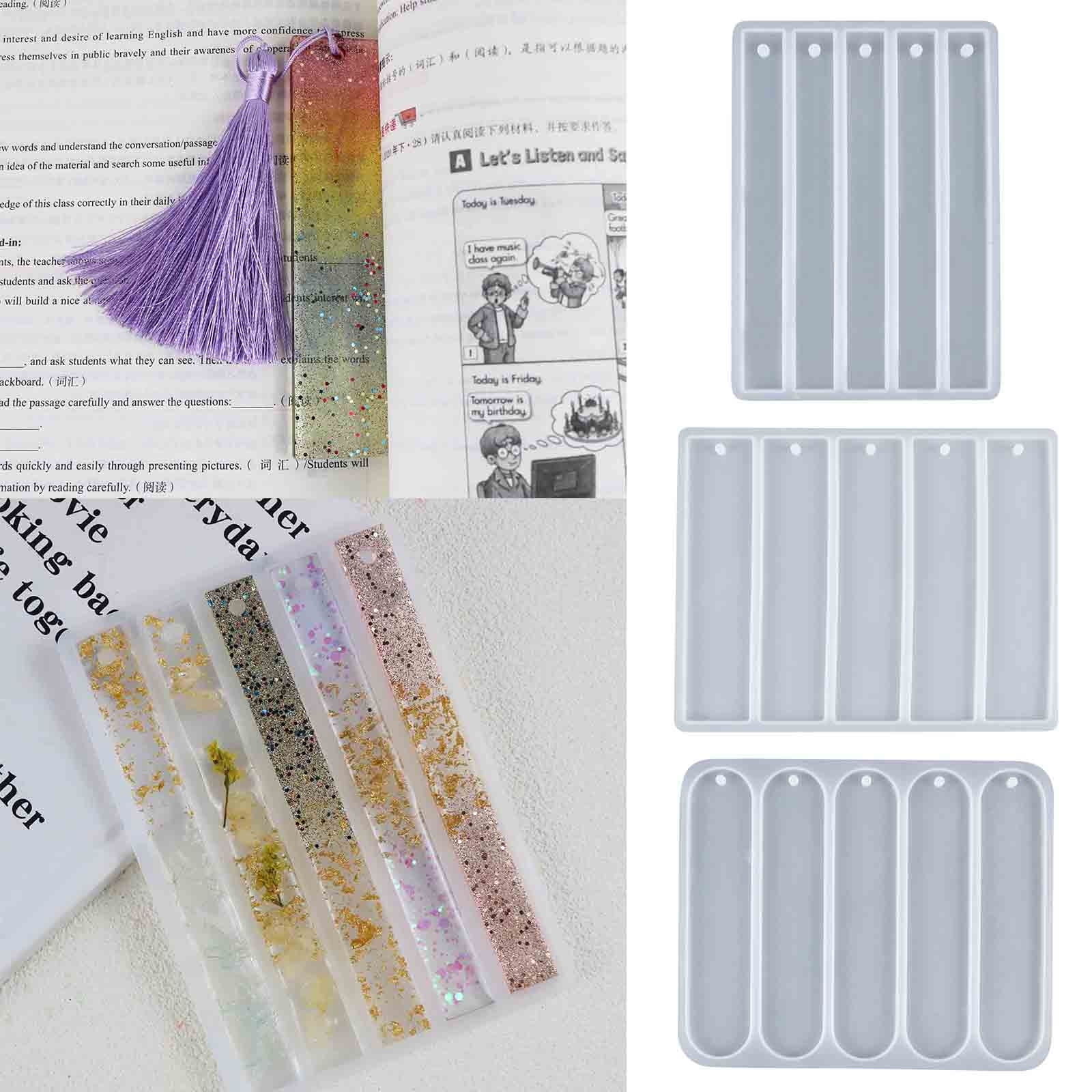 DIY Custom Long Bar Bookmark Mould, Plastic Resin Casting, Easy Pour ...