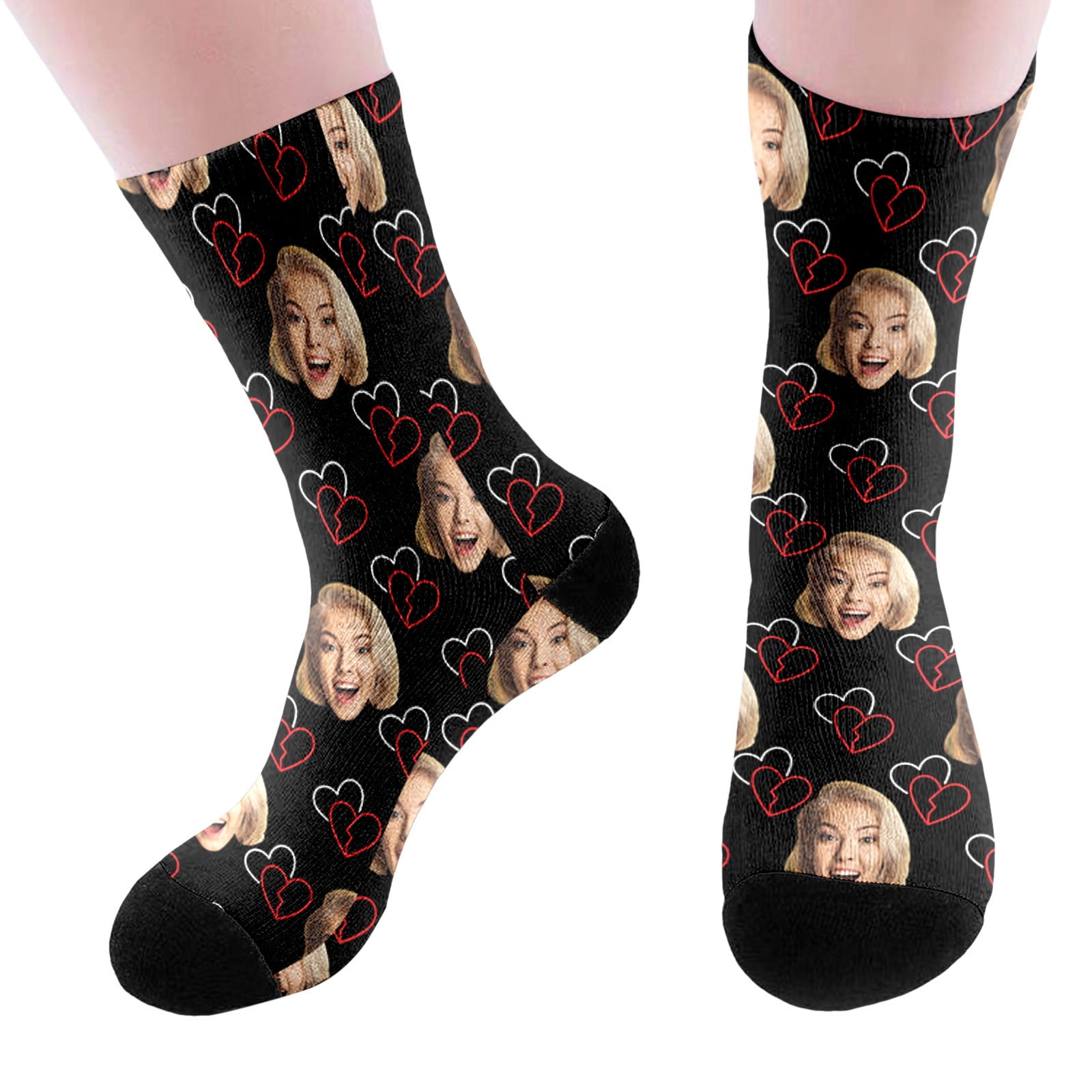 DIY Custom Socks With faces Sock With Picture Funny Print Photo Socks ...