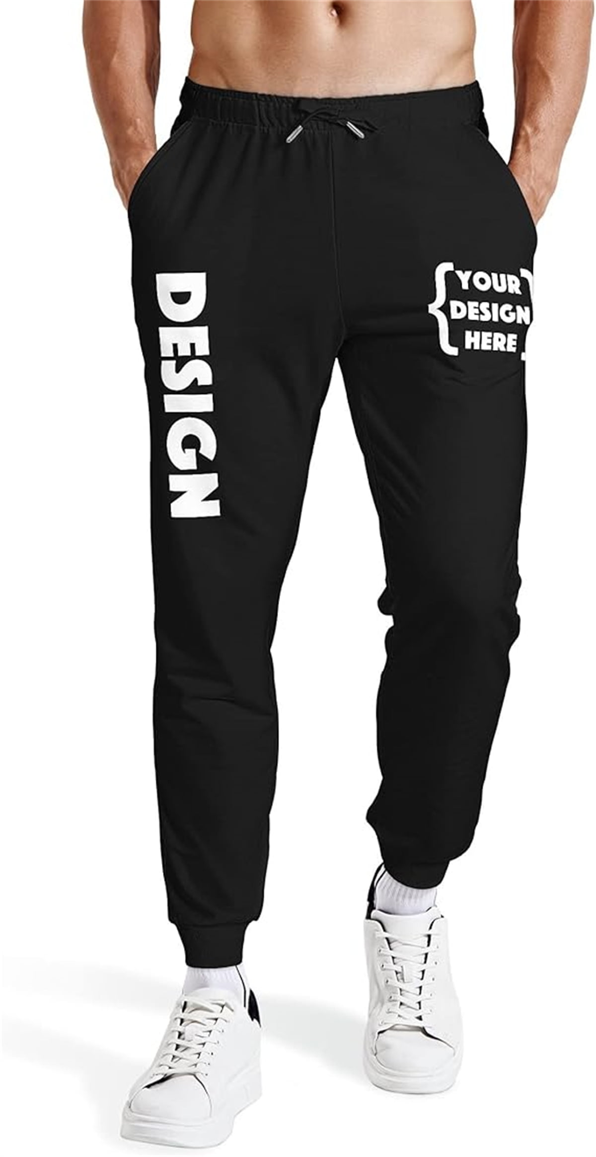 DIY Custom Sweatpants Customize Your Image Text & Photo Front & Back ...