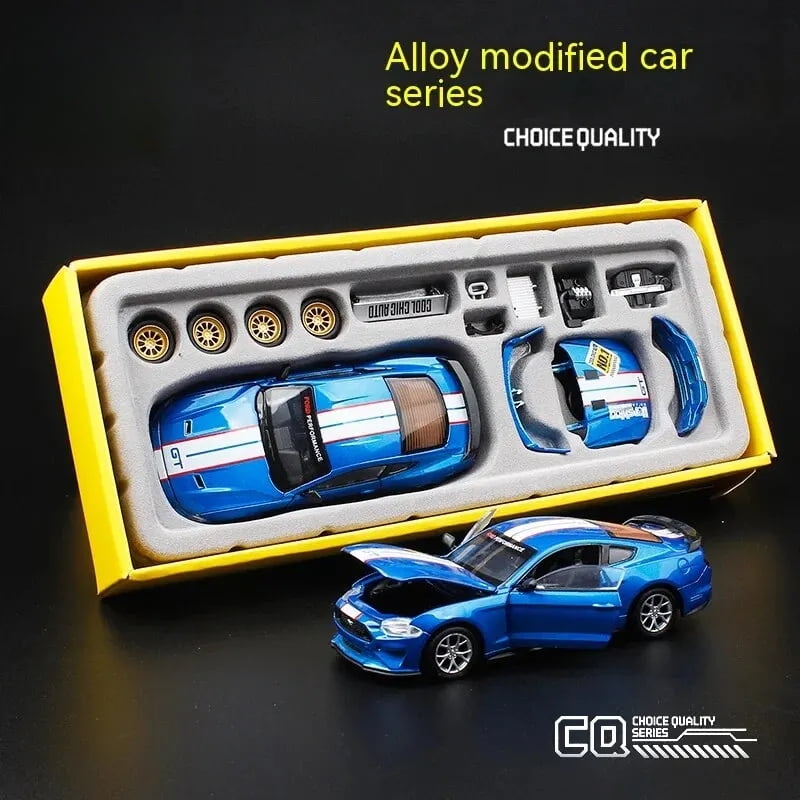 DIY Customizable 1:43 Scale Ford Mustang Alloy Car Model Kit - Unique ...