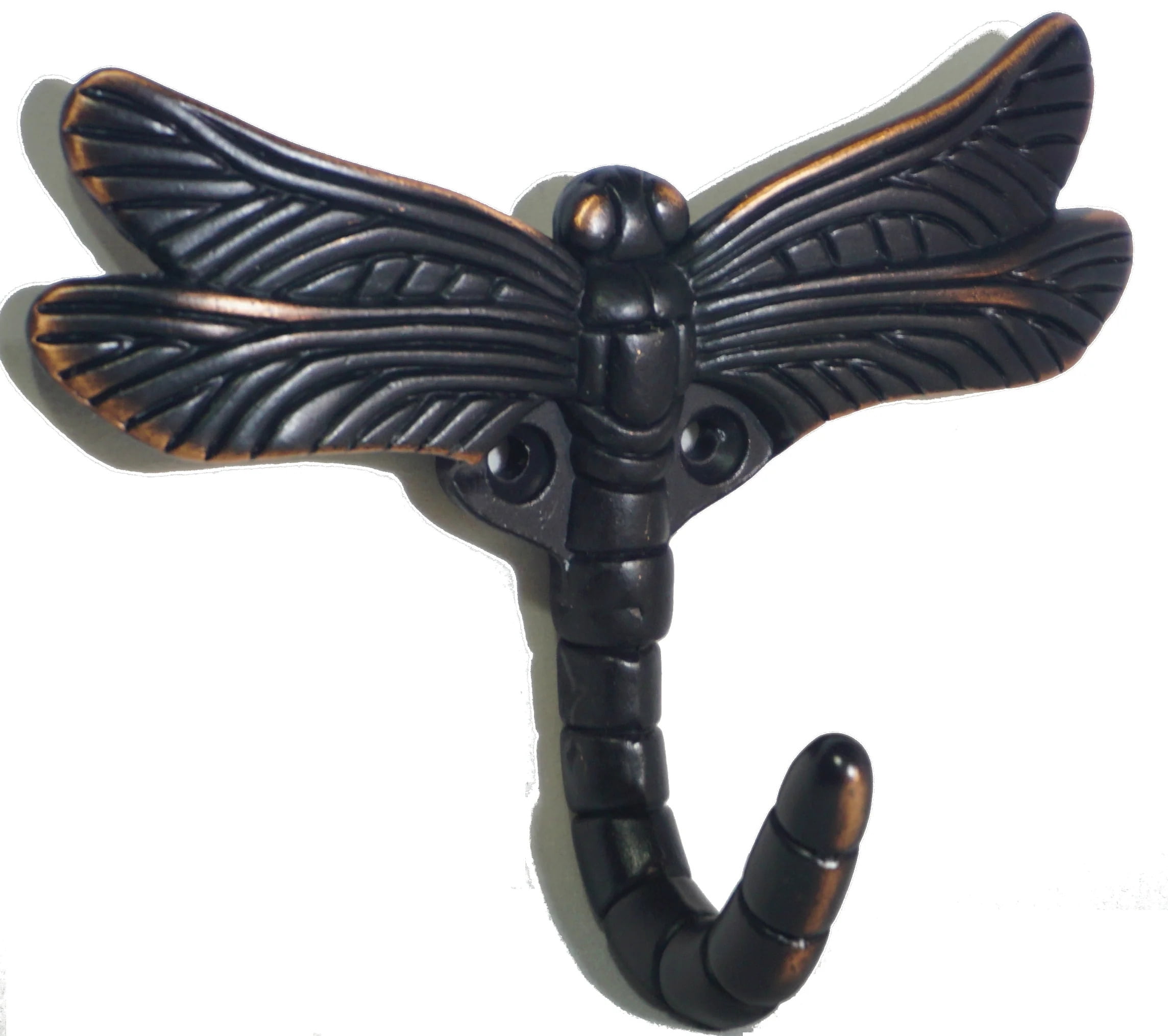 DIY Décor Hub-Set of 6 Dragonfly Hooks Oil Rubbed Bronze - Walmart.com