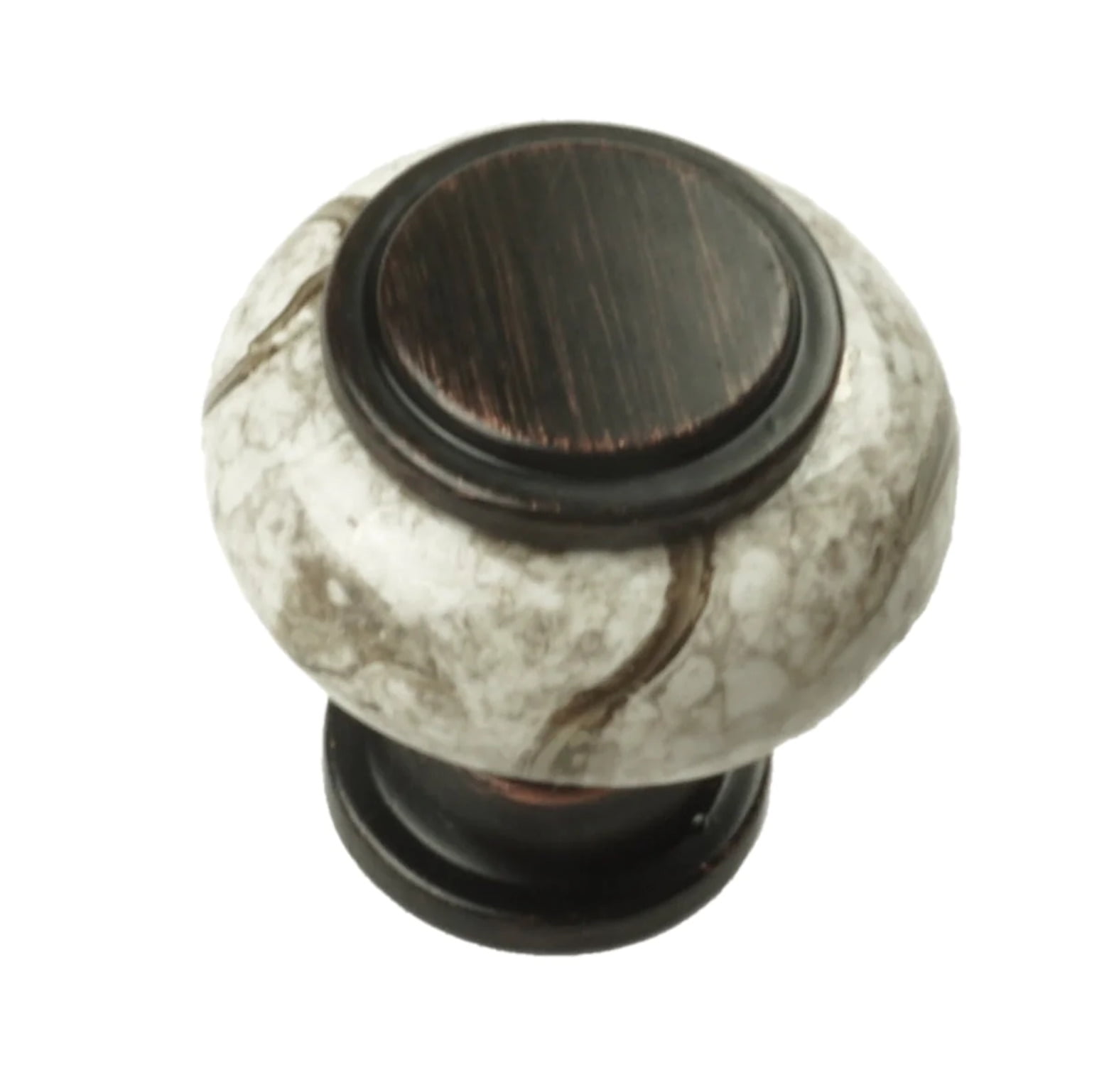 DIY Décor Hub-Small Oil-Rubbed Bronze Granite-Gray Ceramic Cabinet Knobs 20 Pack - Walmart.com