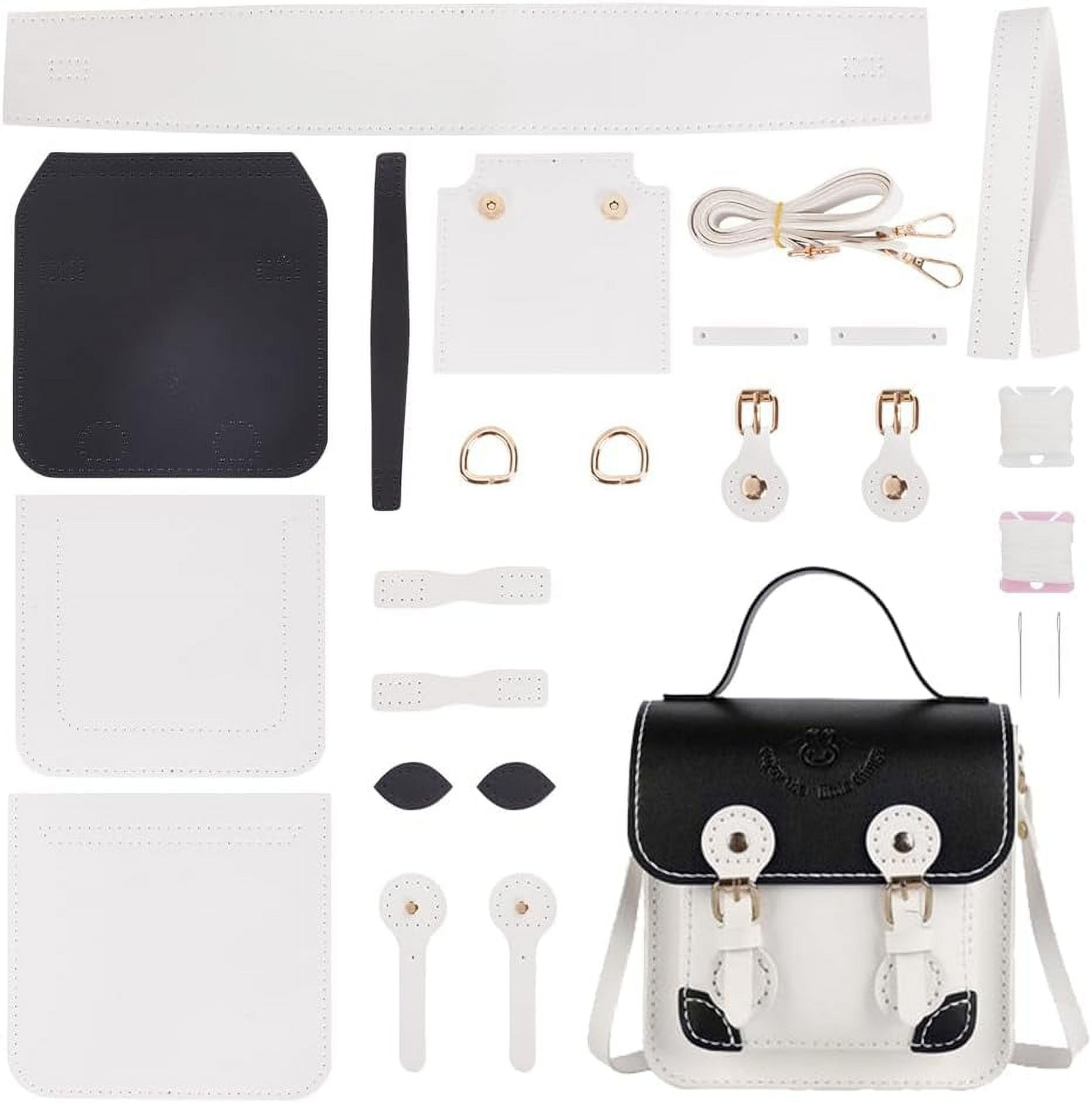 DIY PU Leather Shoulder Bag Making Set PU Leather Crossbody Bag ...