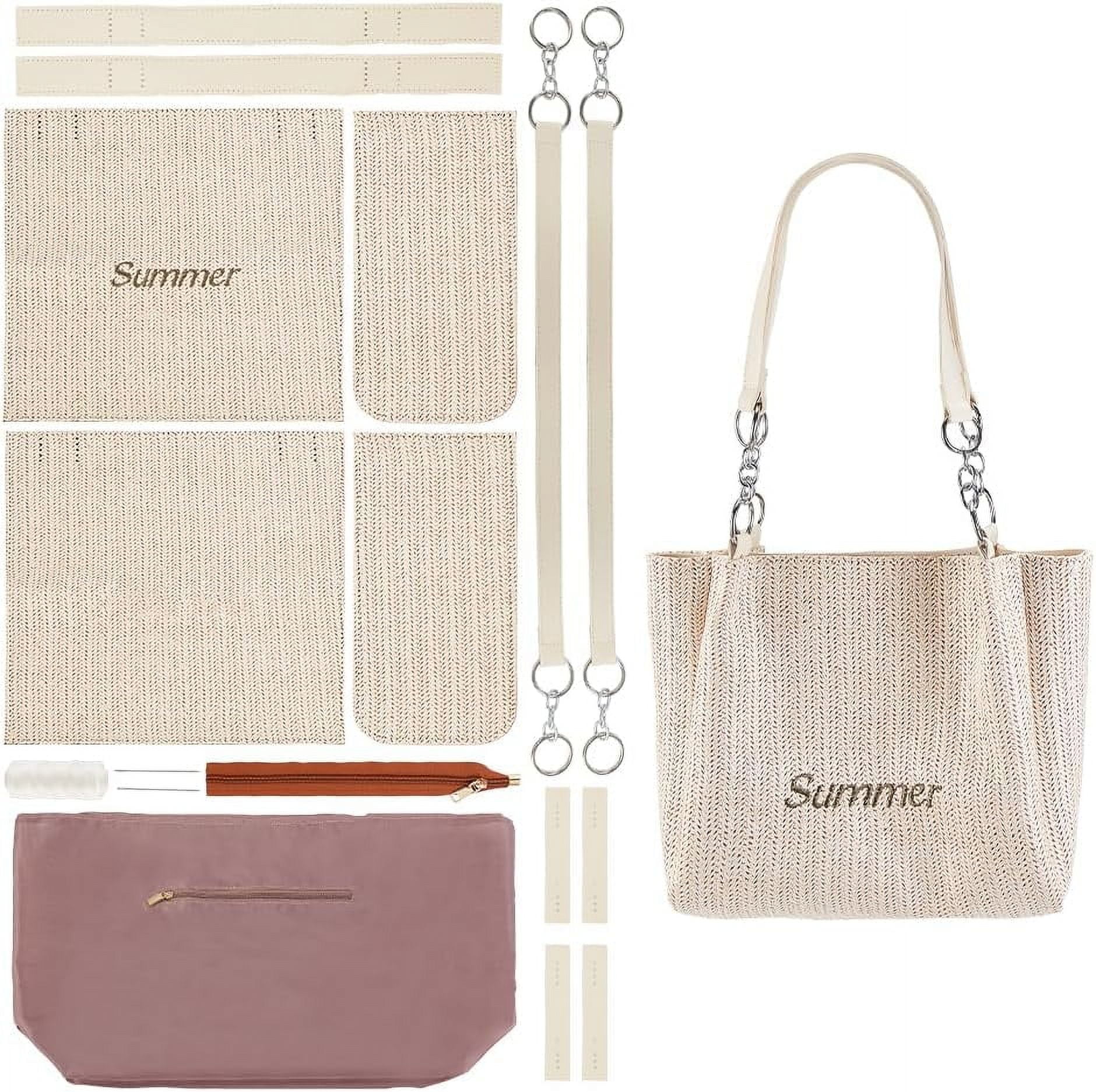 DIY DIY Woven Tote Bag Making Kit Handwoven Straw Bags Making Set ...