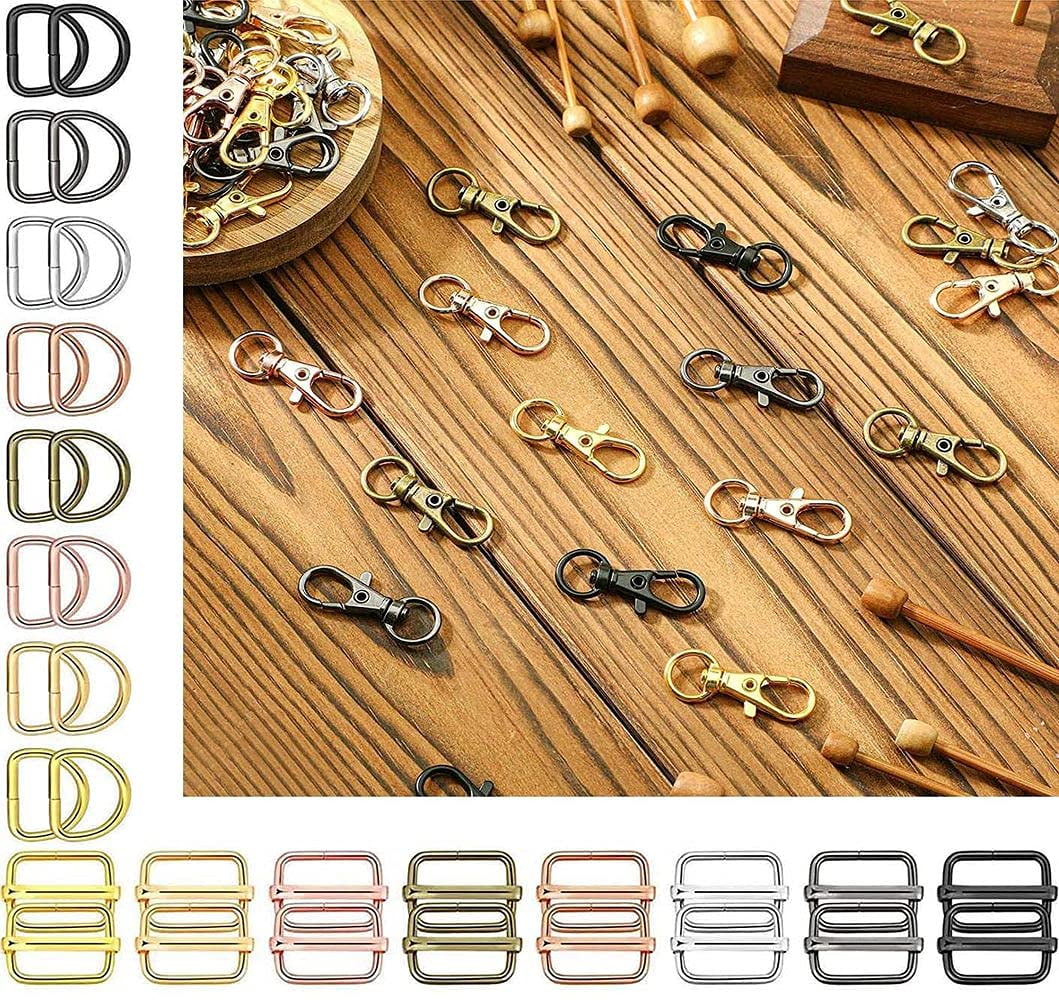 DIY DIYC12405 Crafts Hardware Round Swivel Snap Hooks and Round Rings 4 ...