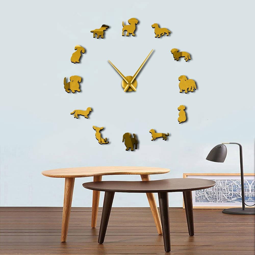 DIY Dachshund Wall Art Wiener-Dog Puppy Dog Pet Frameless Giant Wall ...
