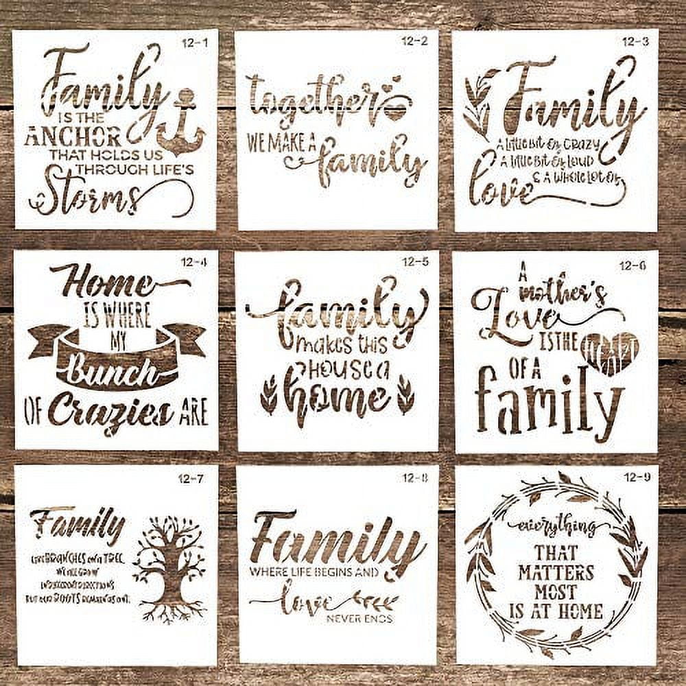 DIY Decorative Reusable Home Letter Stencil Template for DIY Crafts ...