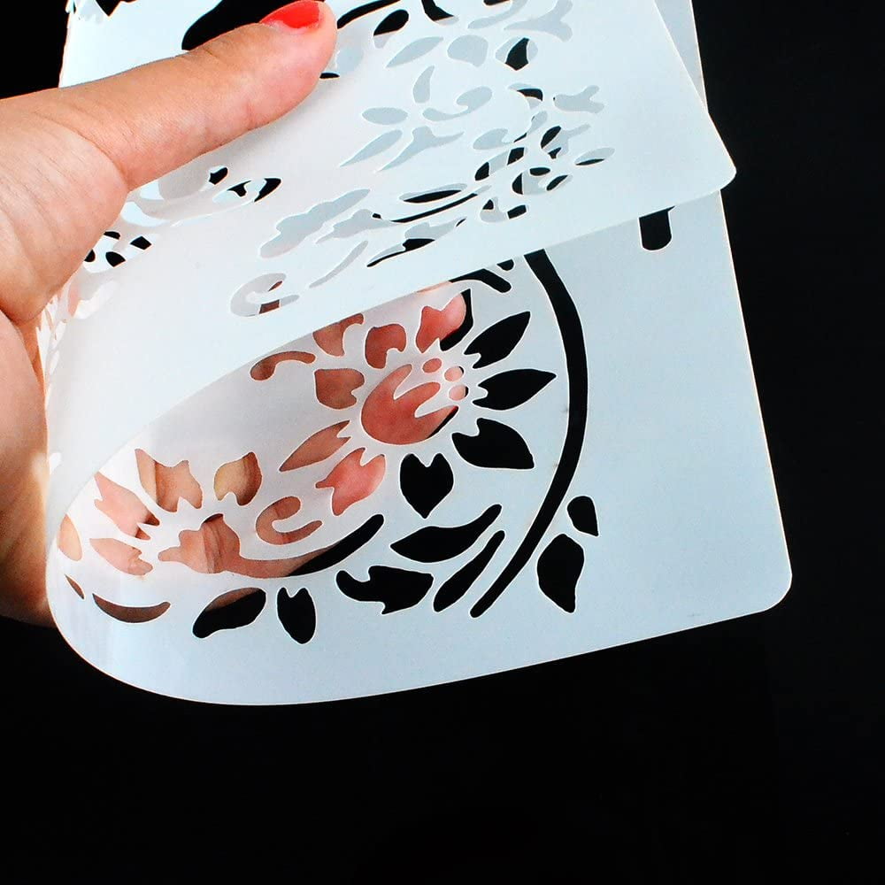 DIY Decorative Stencil Template for Painting on Walls Furniture Crafts ...