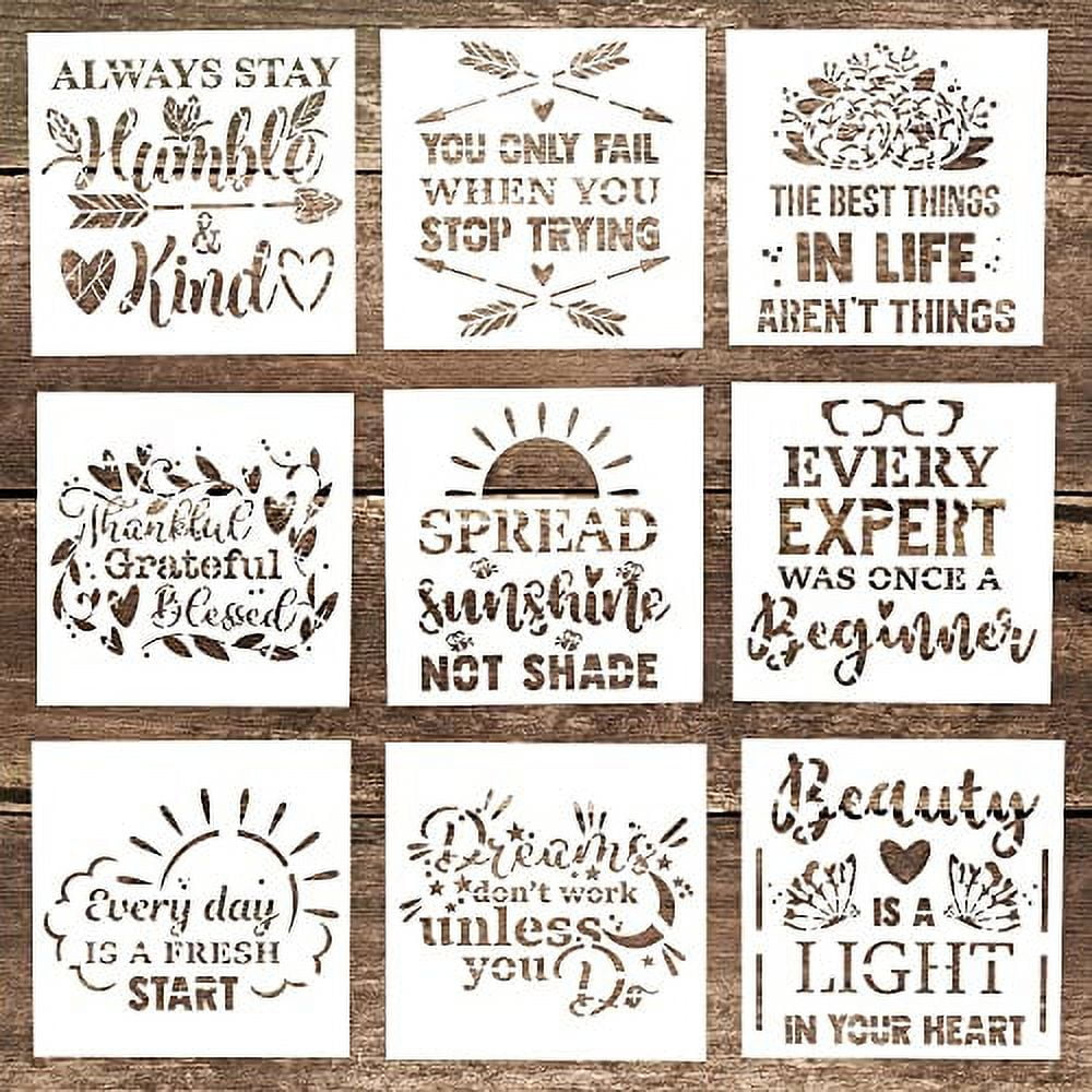 DIY Decorative Sunshine Letter Stencil Template for Scrabooking ...