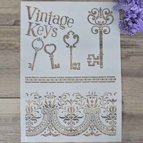DIY Decorative Tile Stencil Template for Painting on Walls Furniture ...