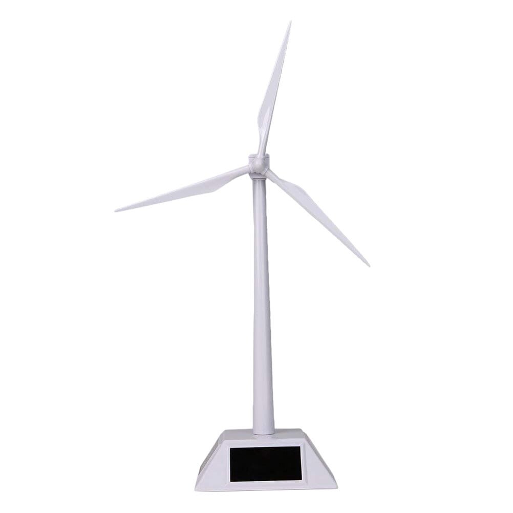 DIY Desktop Wind Turbine Model Rotating Solar Powered Windmills ...