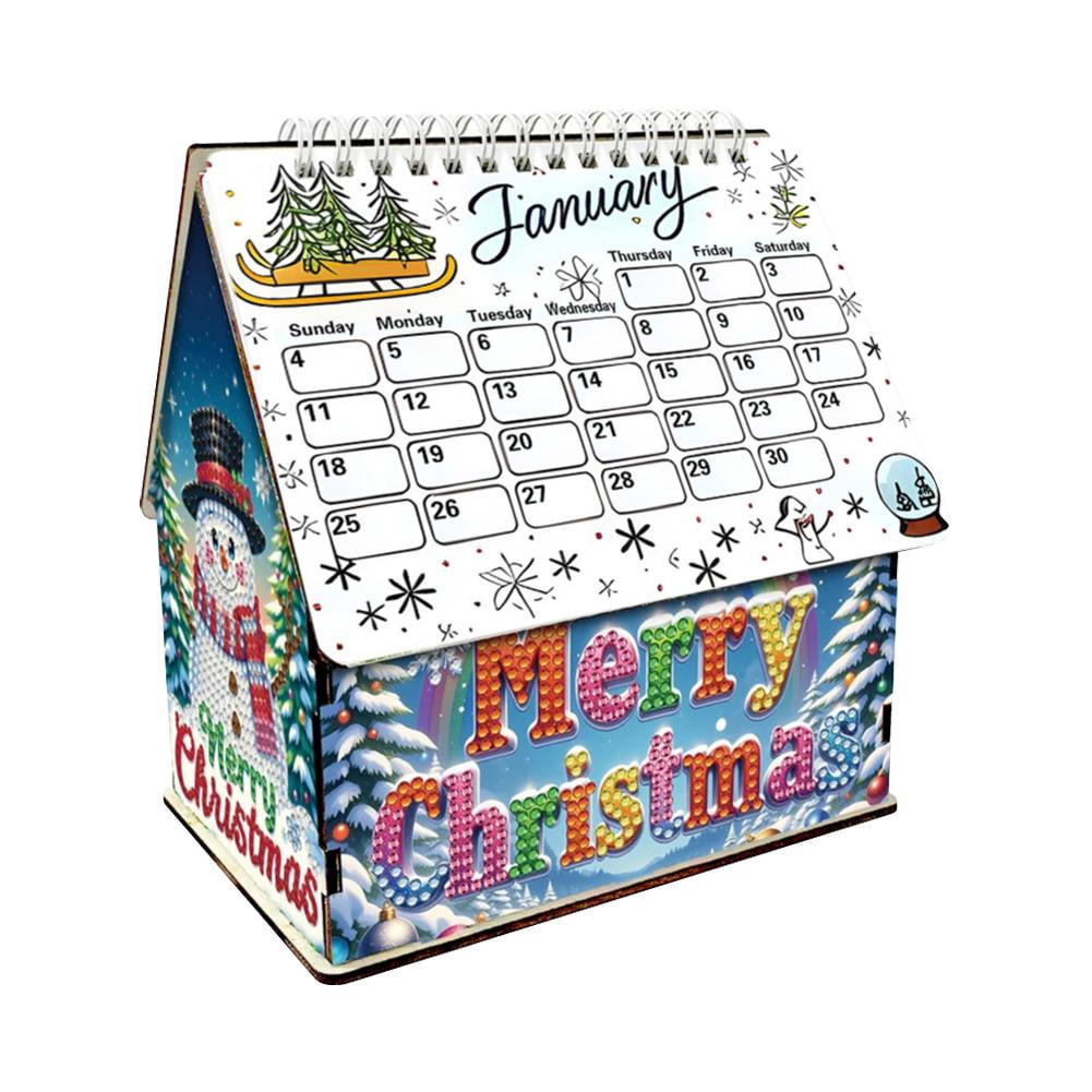 DIY Diamond Art Calendar 2026,Diamond Art Painting Christmas Cabin Kit ...