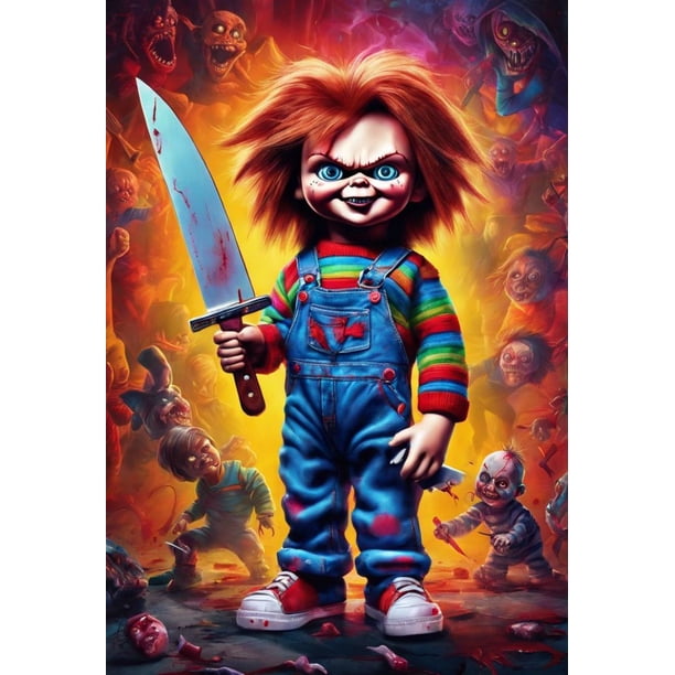 DIY Diamond Art Painting Chucky Diamond Art Kits for 5D Adults Cartoon ...