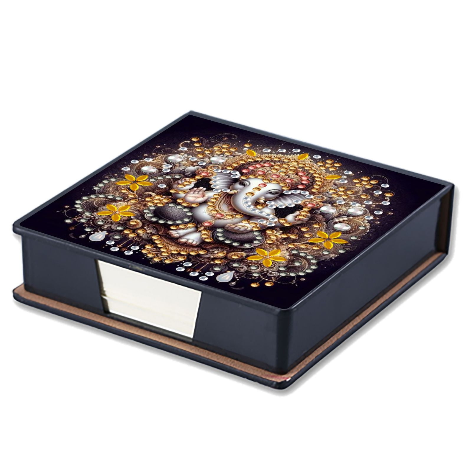 DIY Diamond Art Painting Creative Design Leather Message Paper Storage ...