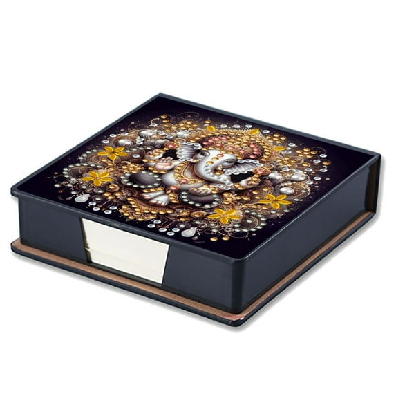 DIY Diamond Art Painting Creative Design Leather Message Paper Storage ...