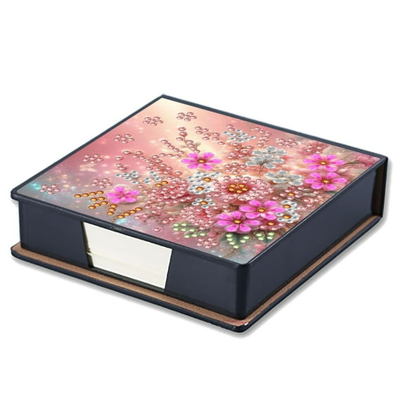 DIY Diamond Art Painting Creative Design Leather Message Paper Storage ...