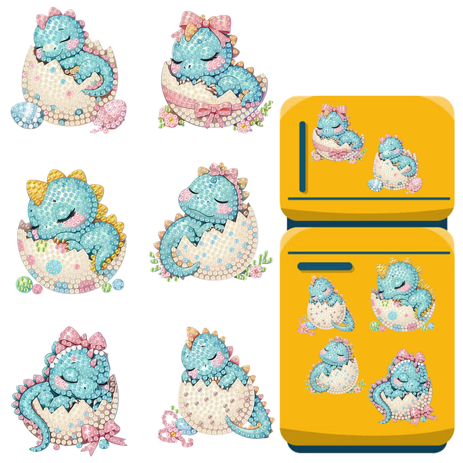 DIY Diamond Fridge Magnets Diamond Art Painting Animal Creative Design ...