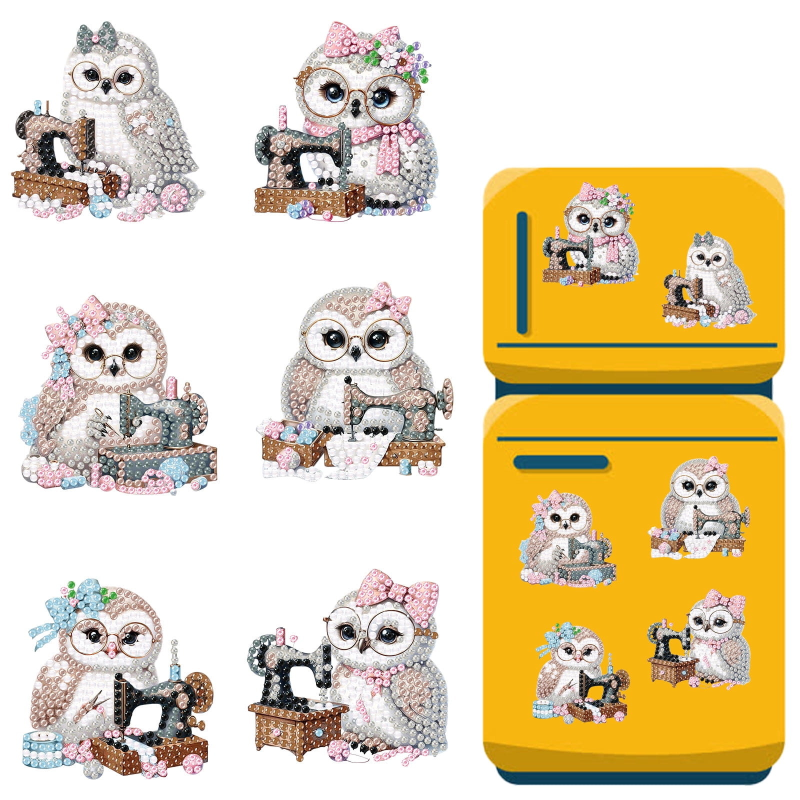 DIY Diamond Fridge Magnets Diamond Art Painting Animal Creative Design ...