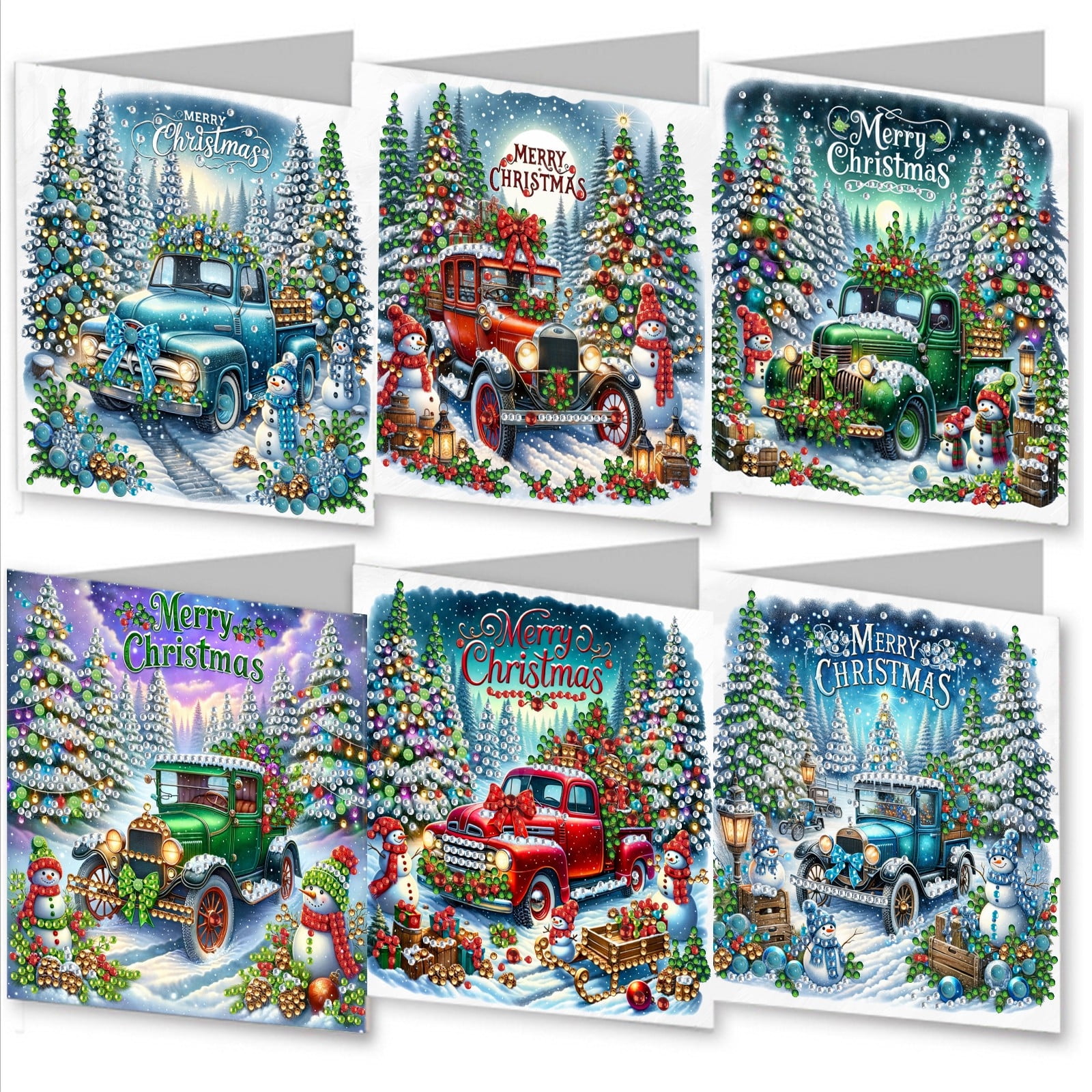 DIY Diamond Greeting Card Diamond Art Painting Christmas Style Creative ...
