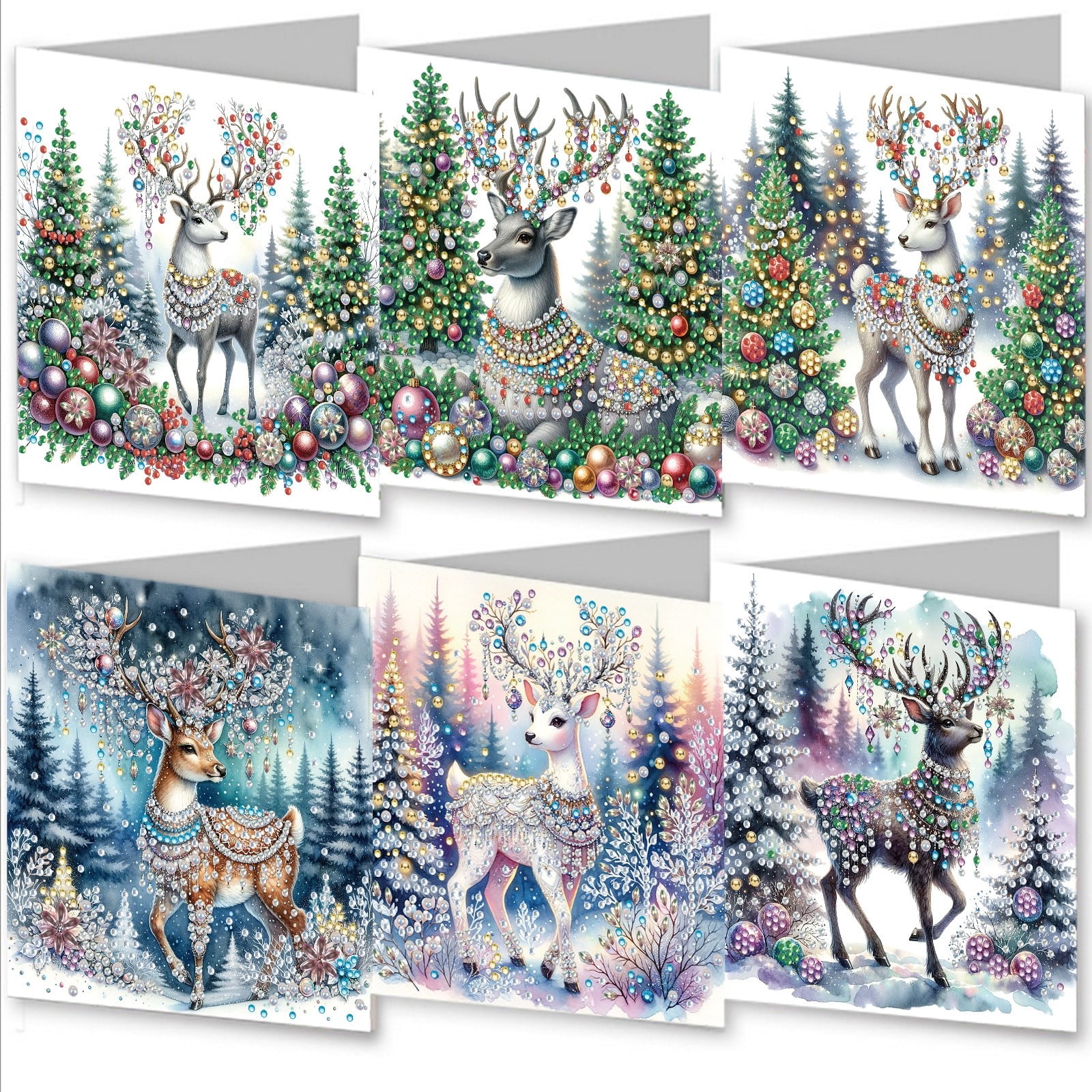 DIY Diamond Greeting Card Diamond Art Painting Christmas Style Creative ...