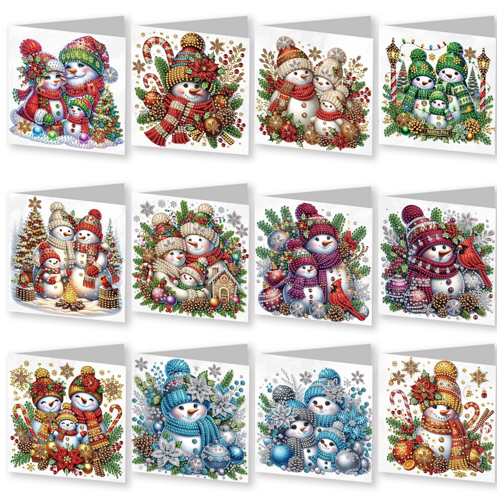 DIY Diamond Greeting Card Diamond Art Painting Christmas Style Creative ...
