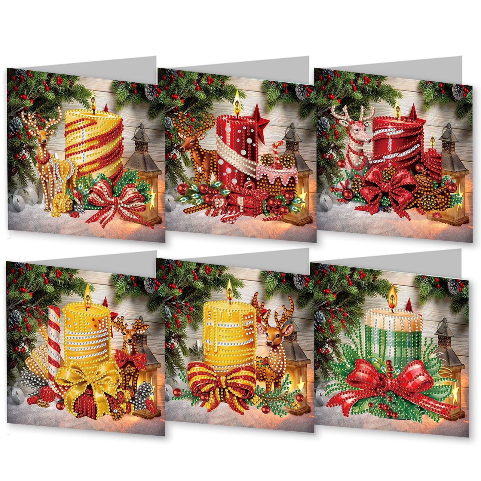 DIY Diamond Greeting Card Diamond Art Painting Christmas Style Creative ...