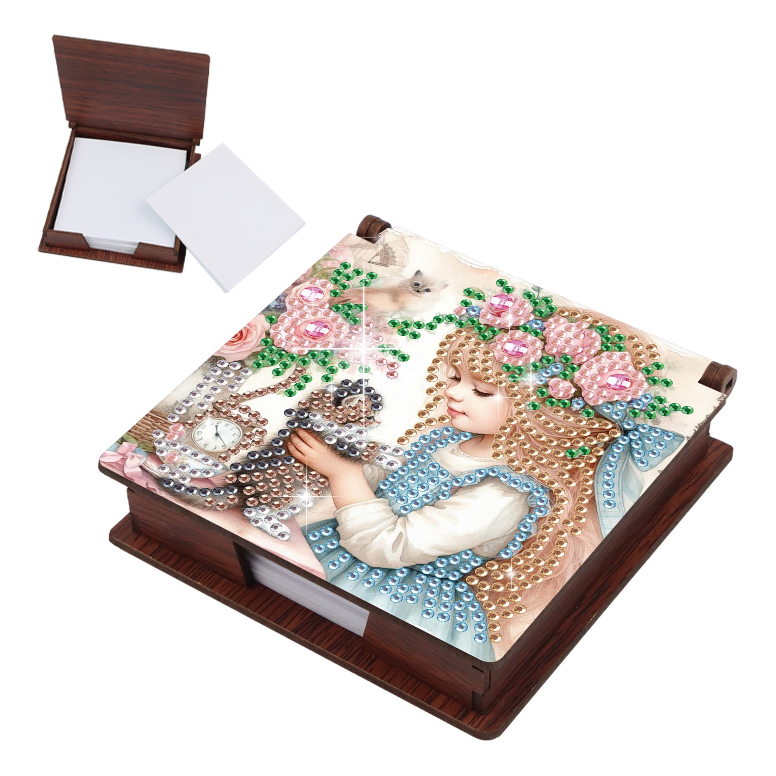 DIY Diamond Note Box Diamond Art Painting Creative Design Wooden ...