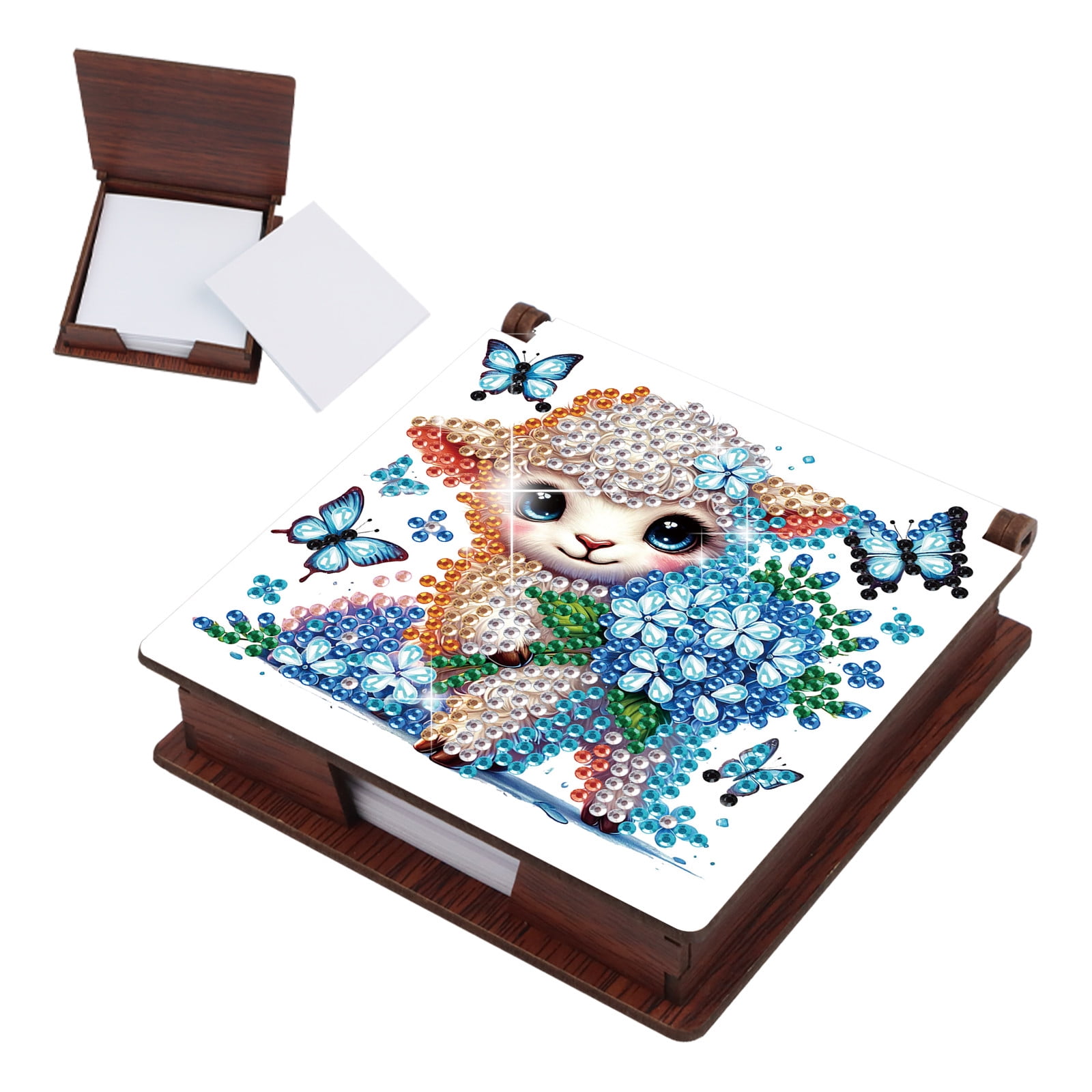 DIY Diamond Note Box Diamond Art Painting Creative Design Wooden ...