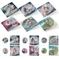 DIY Diamond Painting Kit Round Storage Box, Blue Snowflake Pattern Tray ...
