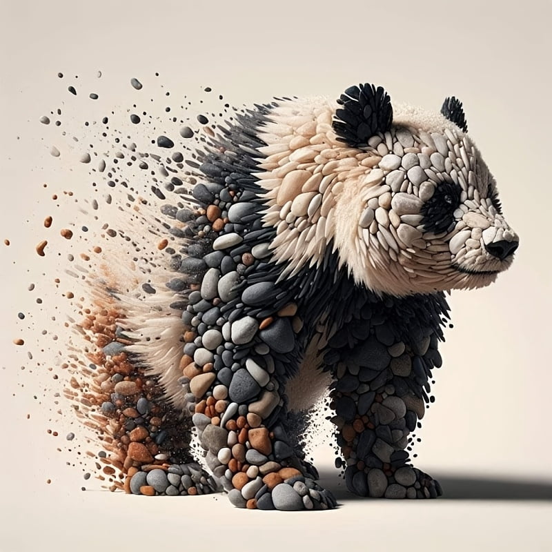 DIY Diamond Painting Kits for Adults Cartoon Pebbles Panda Art Design ...