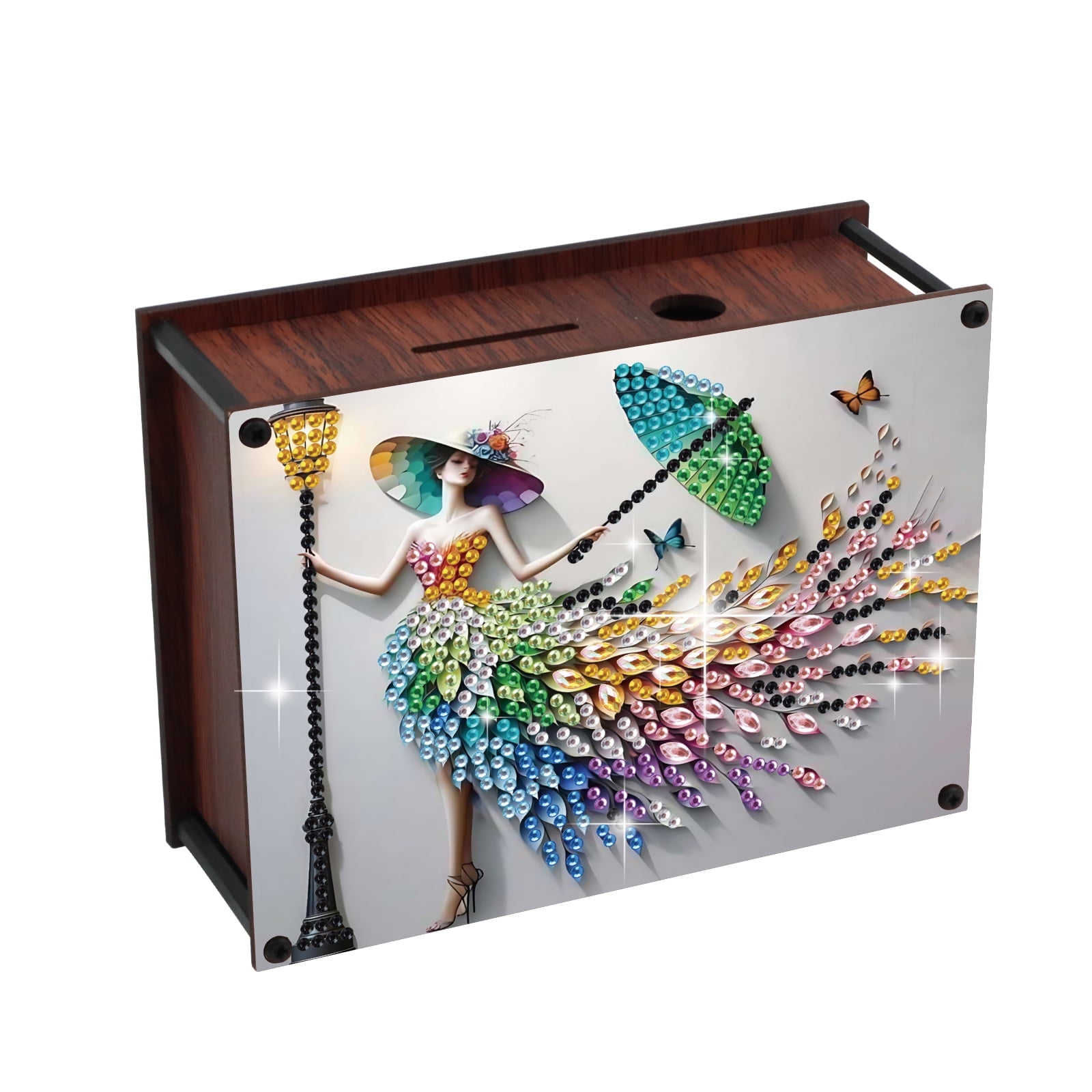 DIY Diamond Painting Money Box Kit Elegant Ladies' 5D Handcrafted ...