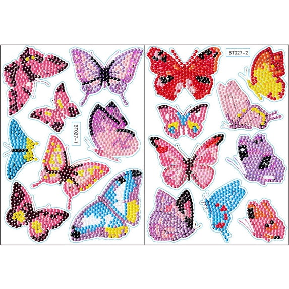 DIY Diamond Painting Sticker Kits including PVC Self Adhesive Sticker ...