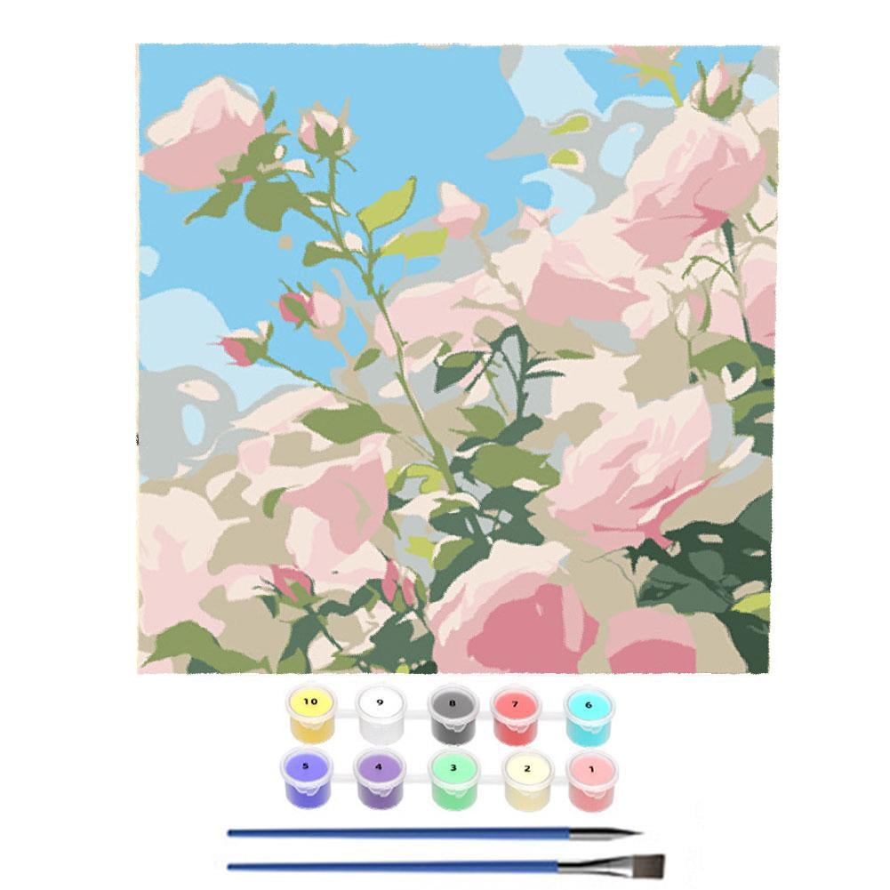 DIY Digital Coloring Paintings Kids Handmade Filler Paintings Flowers ...