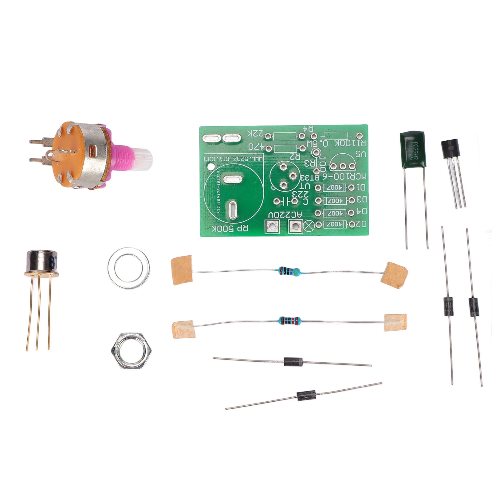 DIY Dimmable Transistor Desk Lamp Circuit Module Kit BT33 - Walmart.com