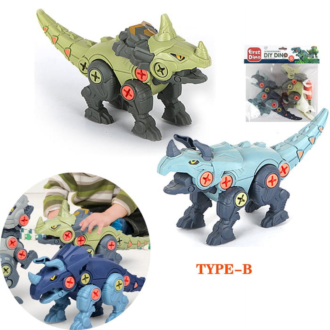 DIY Dinosaur Toys Hand Screw Assembly Simulation Dinosaur Children's ...