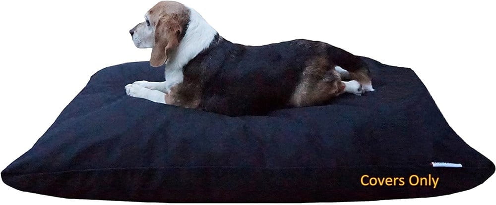 Dogbed4less 2 Pack Pet Pillow Covers, Waterproof Liner, Zipper Canvas ...