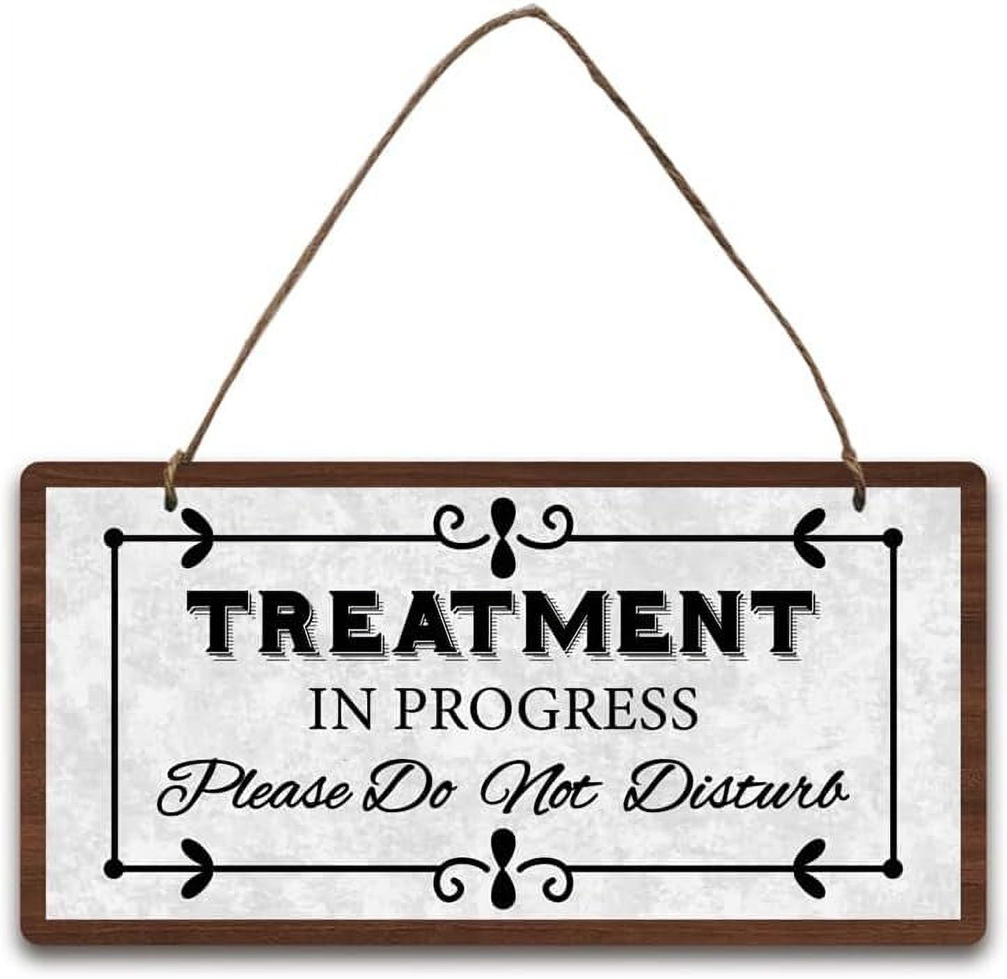 DIY Do Not Disturb Wooden Hanging Sign Rectangle Treatment in Progress Wood Wall Art Decoration ...