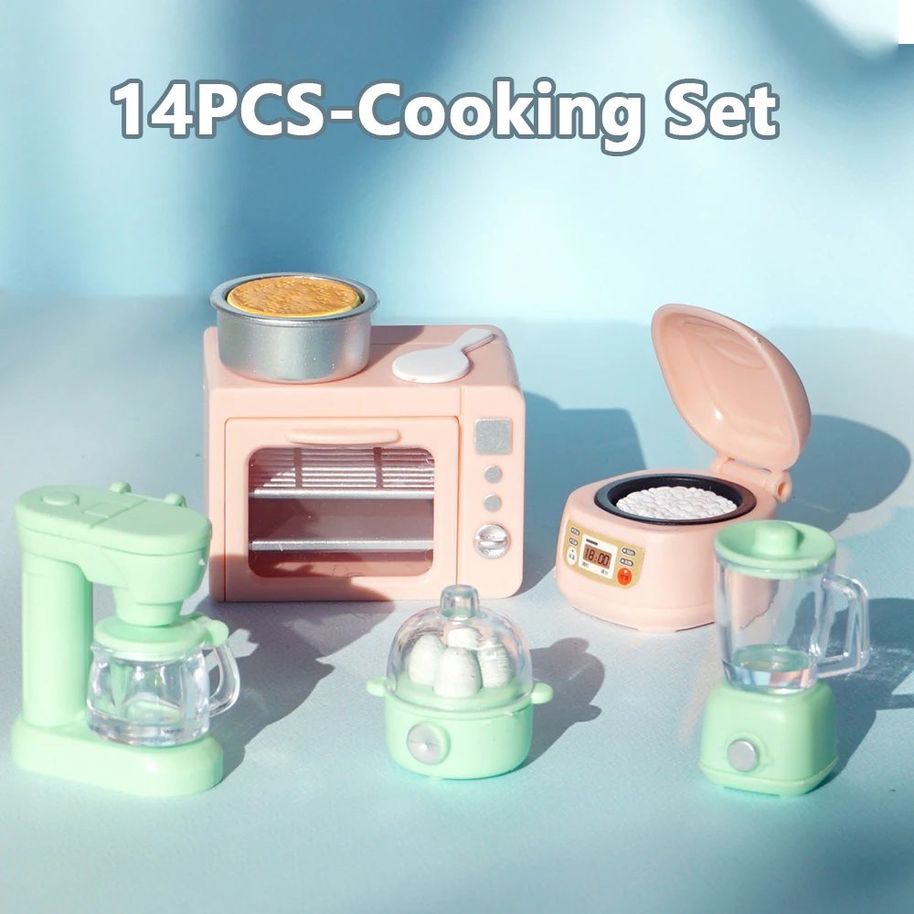 DIY Dollhouse Bear Biscuits 1/12 Miniature Furniture Toaster Oven Mixer ...