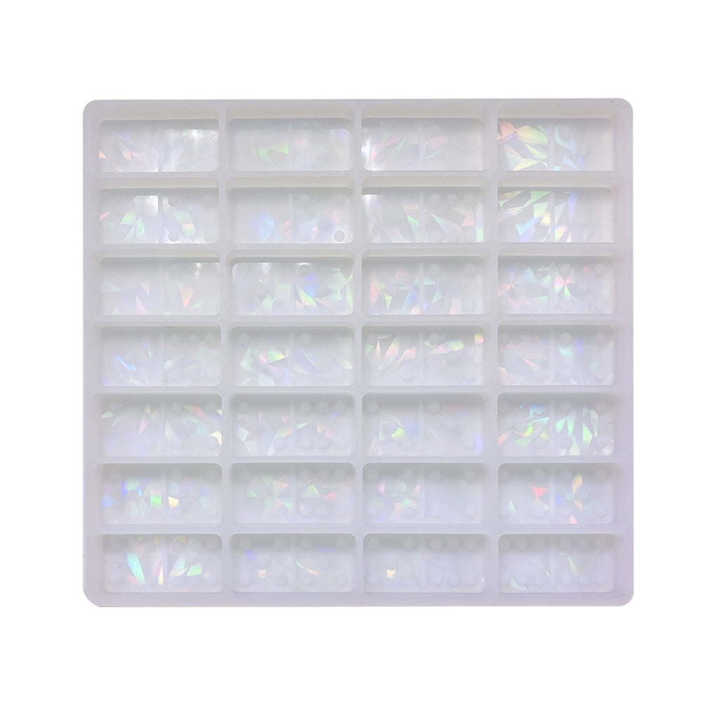 DIY Domino- Light and Shadow Epoxy Resin Molds Holographic Domino- Game ...