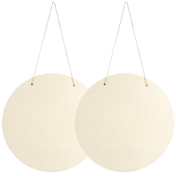 DIY Door Hanging Sign Decorative Wood Plaque Plaques for Crafts Round ...