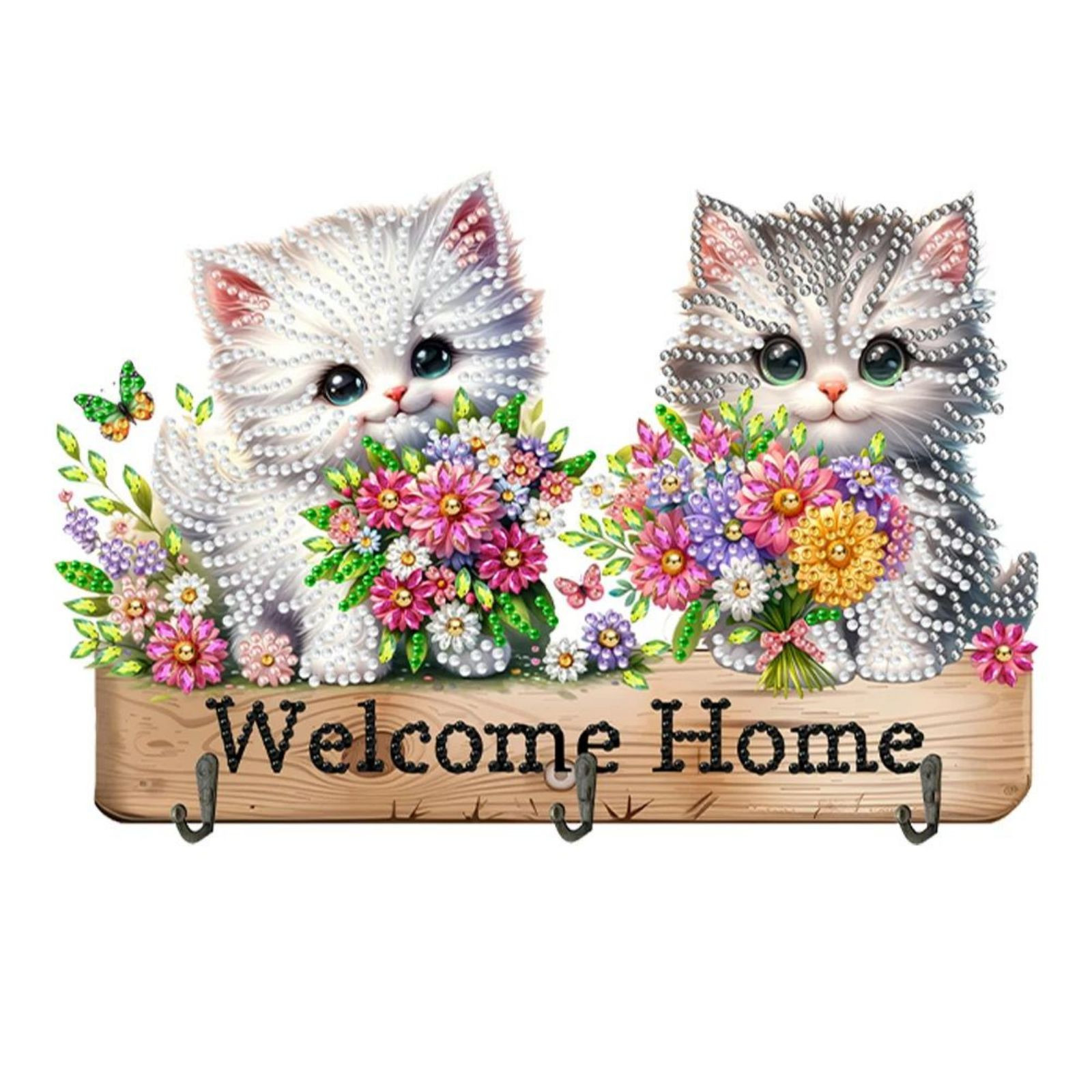 DIY Dot Diamond Hooks Diamond Art Painting Animal Creative Design ...