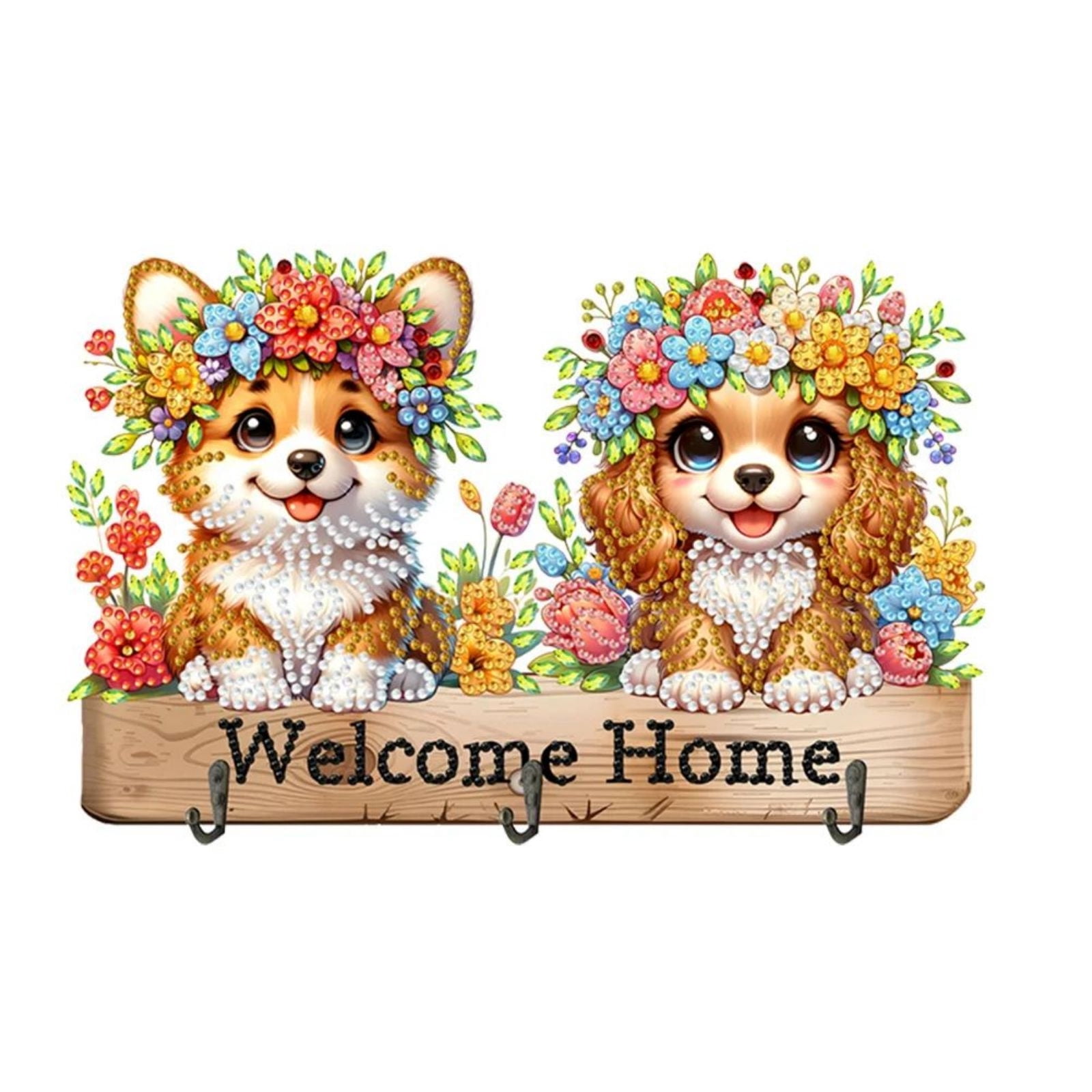 DIY Dot Diamond Hooks Diamond Art Painting Animal Creative Design ...